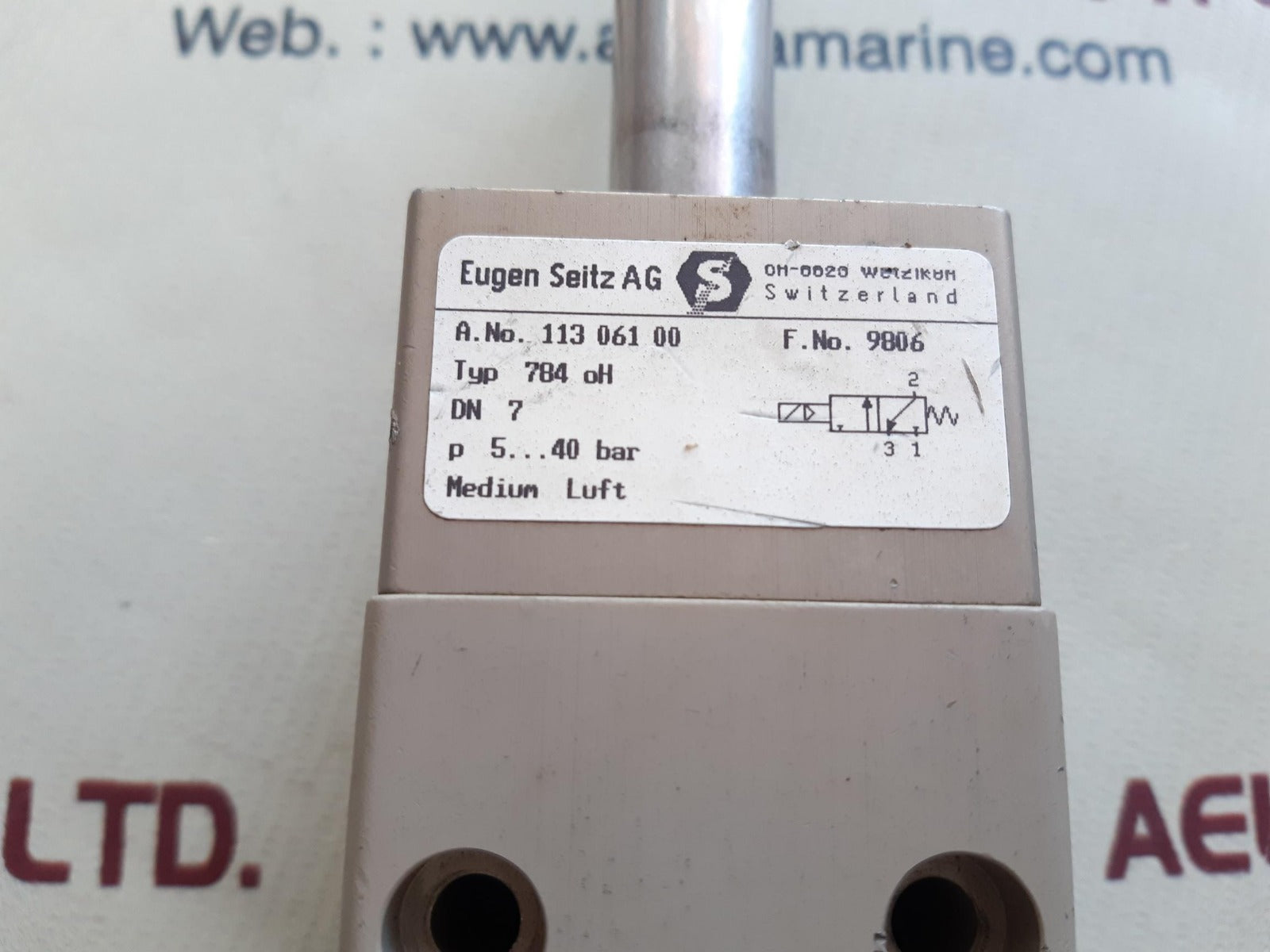 Eugen seitz 784 oh valve 113 061 00 – Aeliya Marine Tech