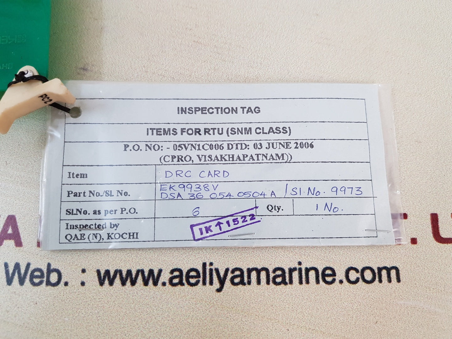 Keltron dsa 36 054 0504a drc card – Aeliya Marine Tech®