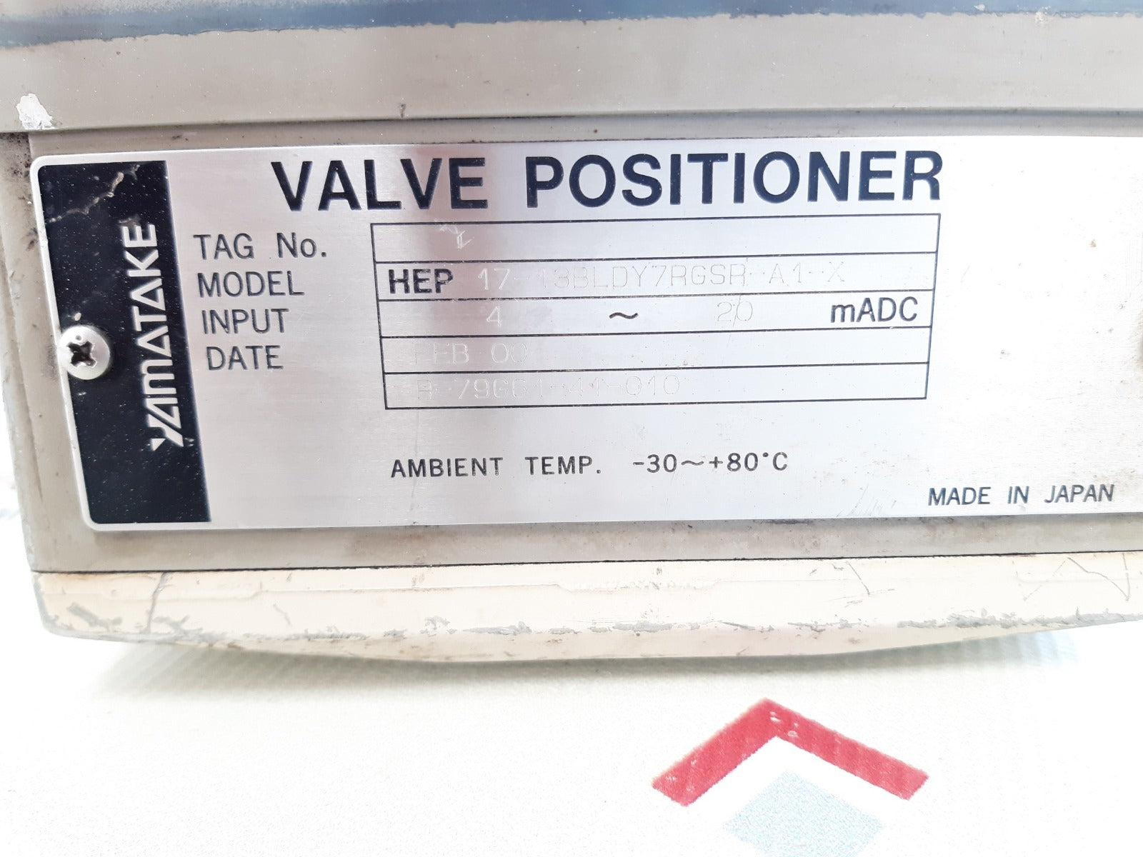 Yamatake hep 17-13bldy7rgsr-a1-x valve positioner – Aeliya Marine Tech