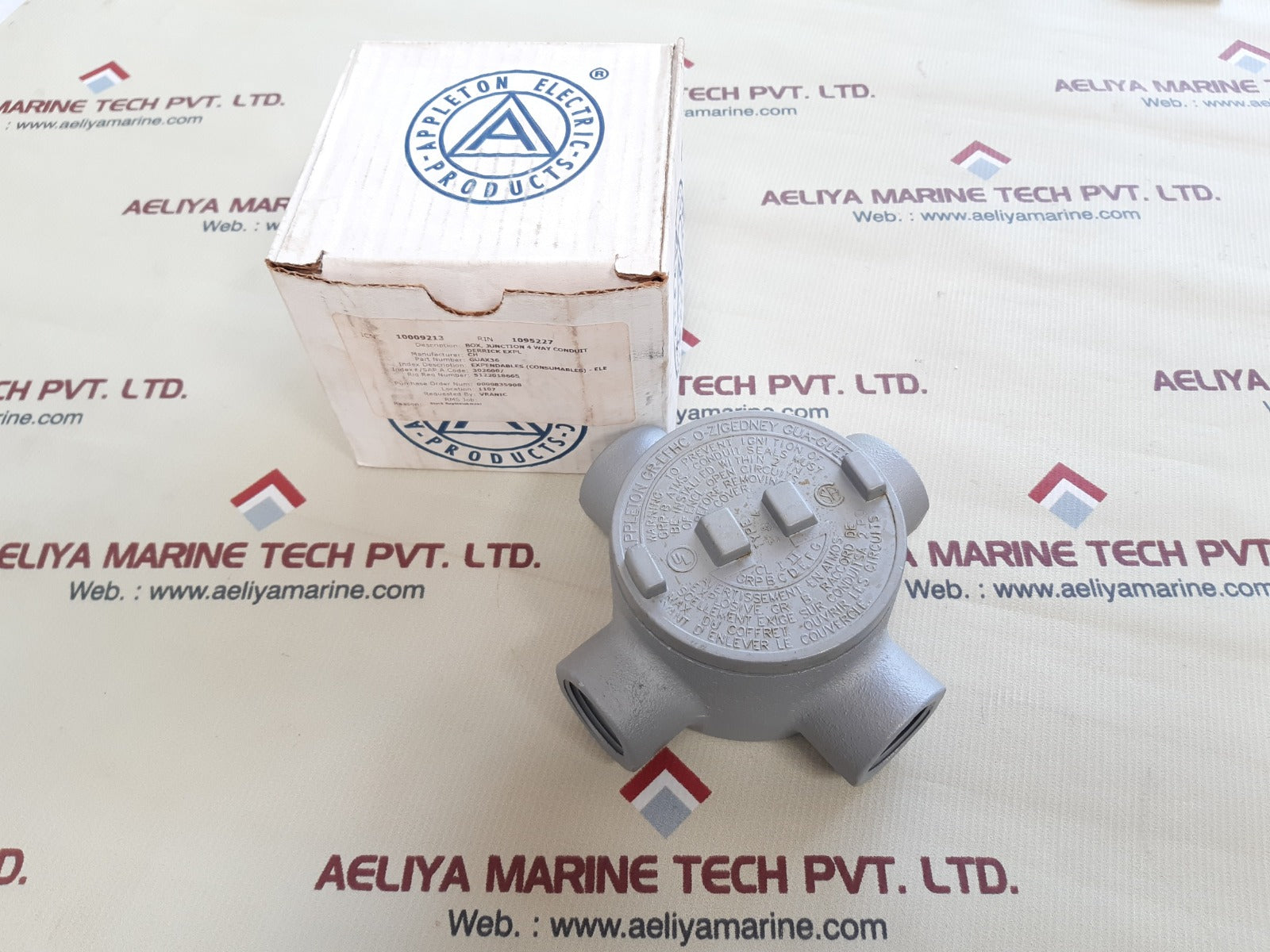 Appleton gr-efhc o-z/gedney gua-gueb outlet box – Aeliya Marine Tech