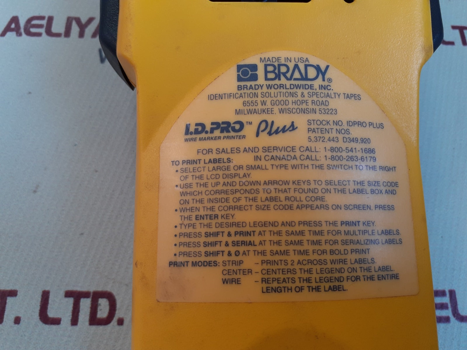 Id pro plus wire marker printer – Aeliya Marine Tech®