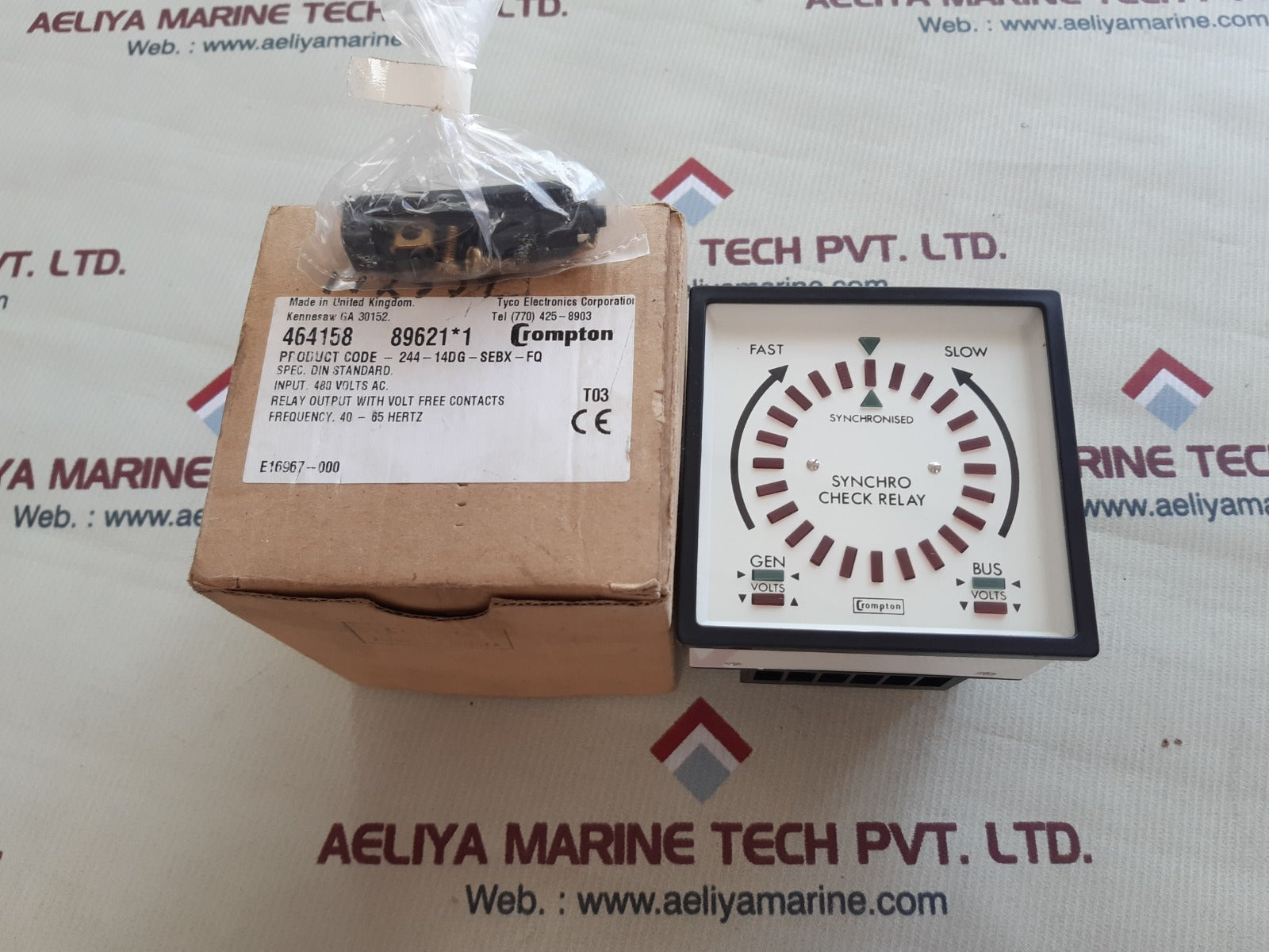 Crompton 244-14dg-sebx-fq synchro check relay – Aeliya Marine Tech