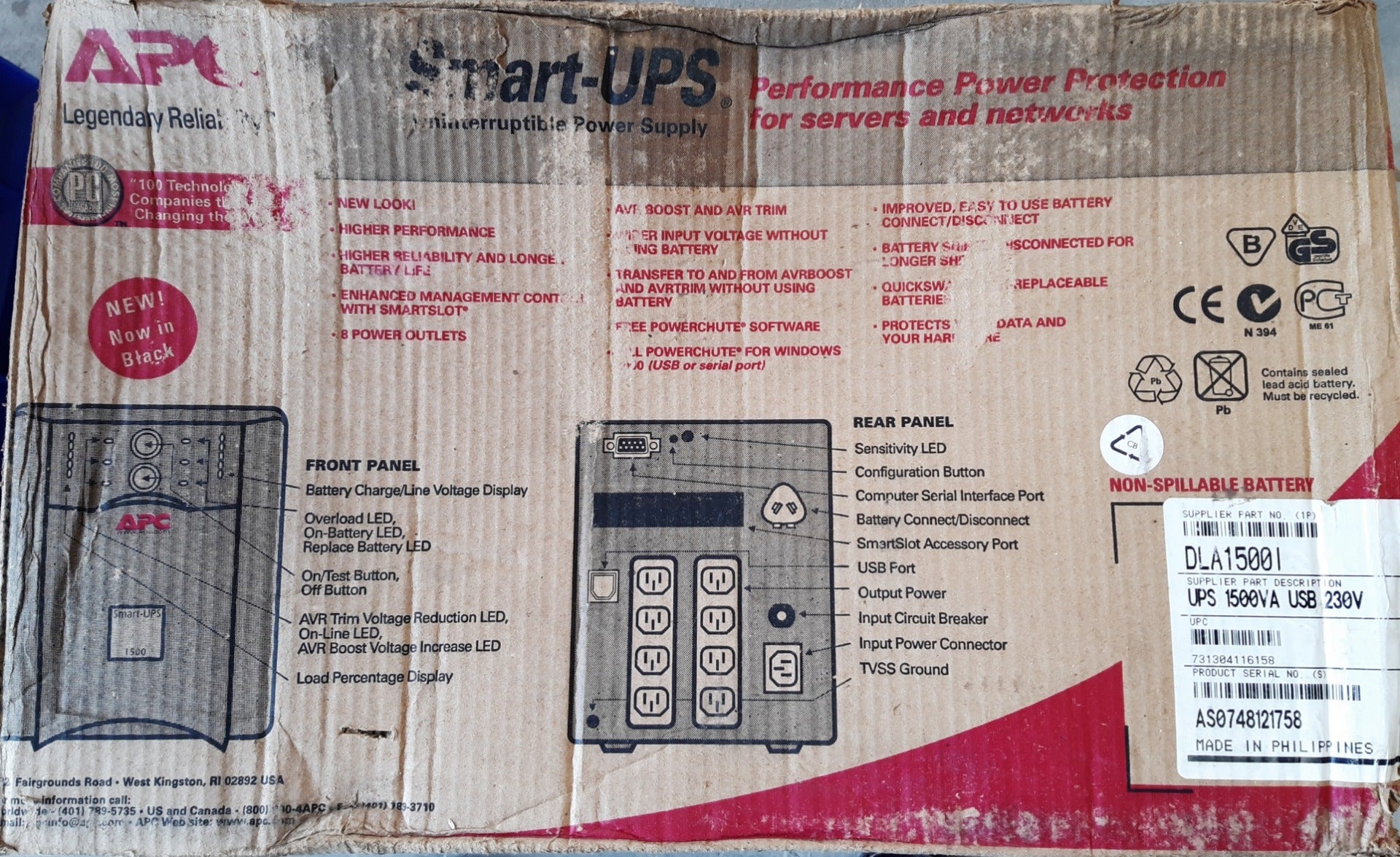 Apc smart-ups 1500 uninterruptible power supply (ups) – Aeliya Marine Tech®