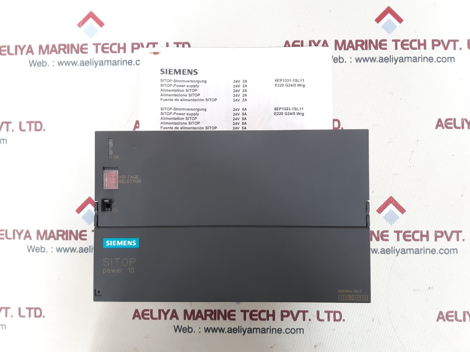Siemens 6ep1334-1sl11 sitop power 10 power supply – Aeliya Marine Tech