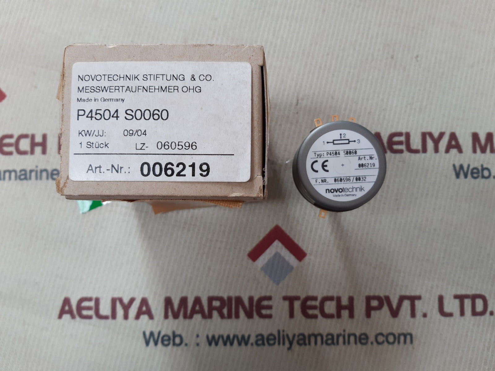 Novotechnik p4504 s0060 rotary sensor potentiometer – Aeliya Marine Tech