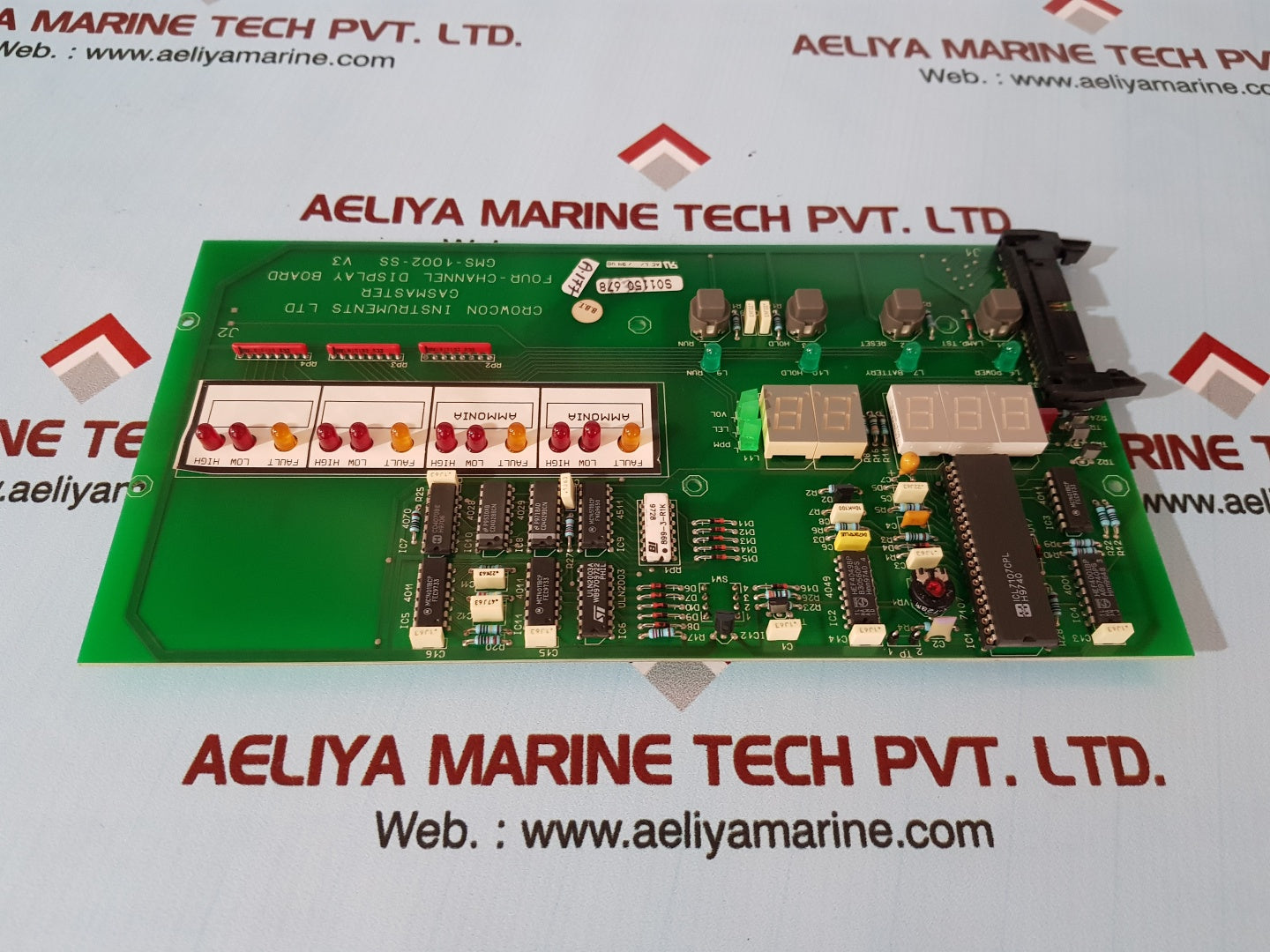 Crowcon instruments gms-1002-ss gasmaster four-channel display board ...