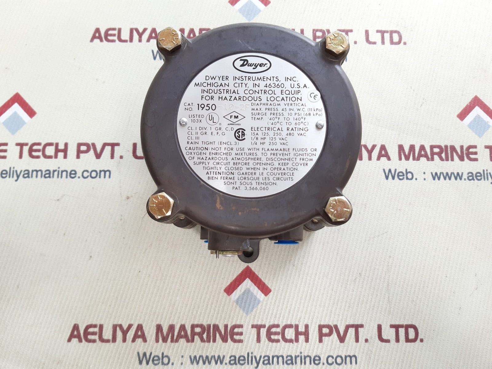 Dwyer 1950-10-2f explosion proof pressure switch – Aeliya Marine Tech