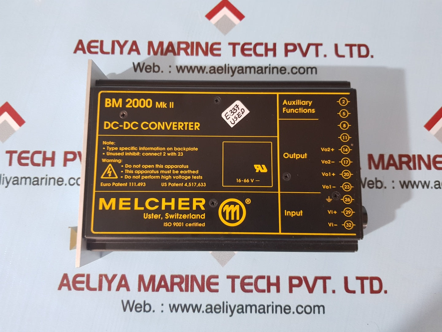 Melcher bm2000 mk II dc-dc converter – Aeliya Marine Tech