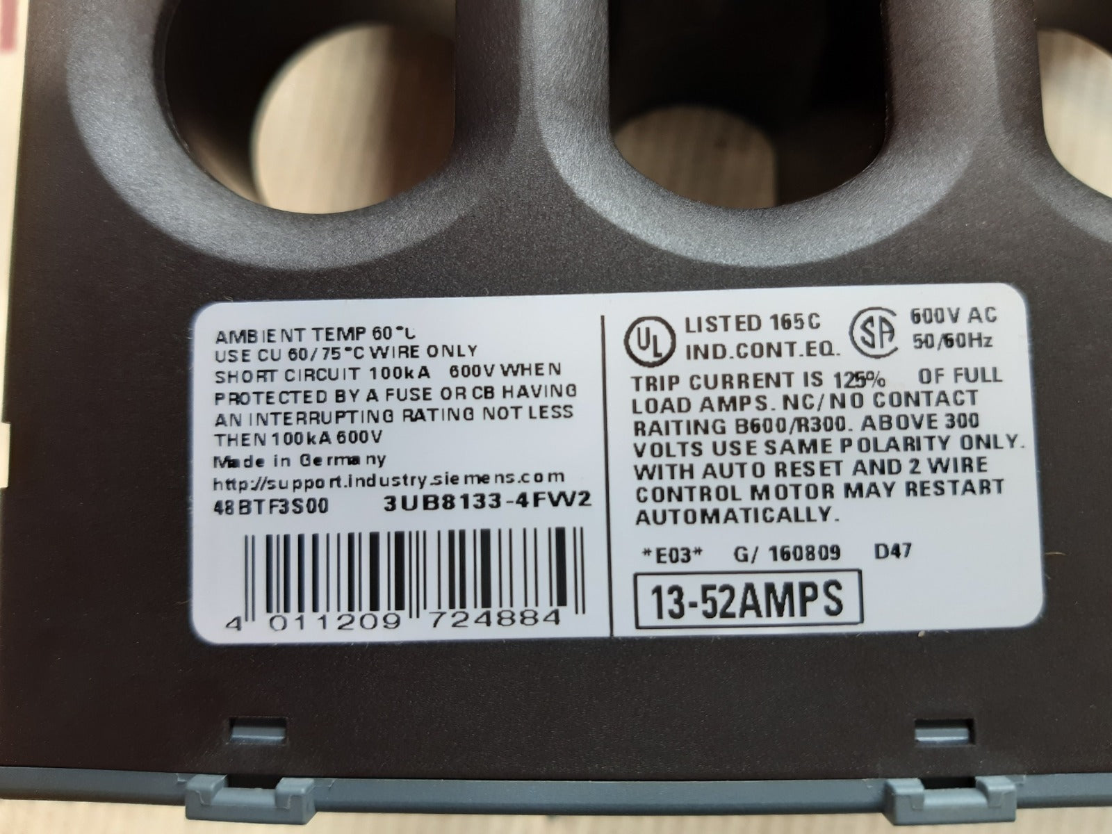 Siemens esp200 solid state overload relay 48btf3s00 – Aeliya Marine Tech