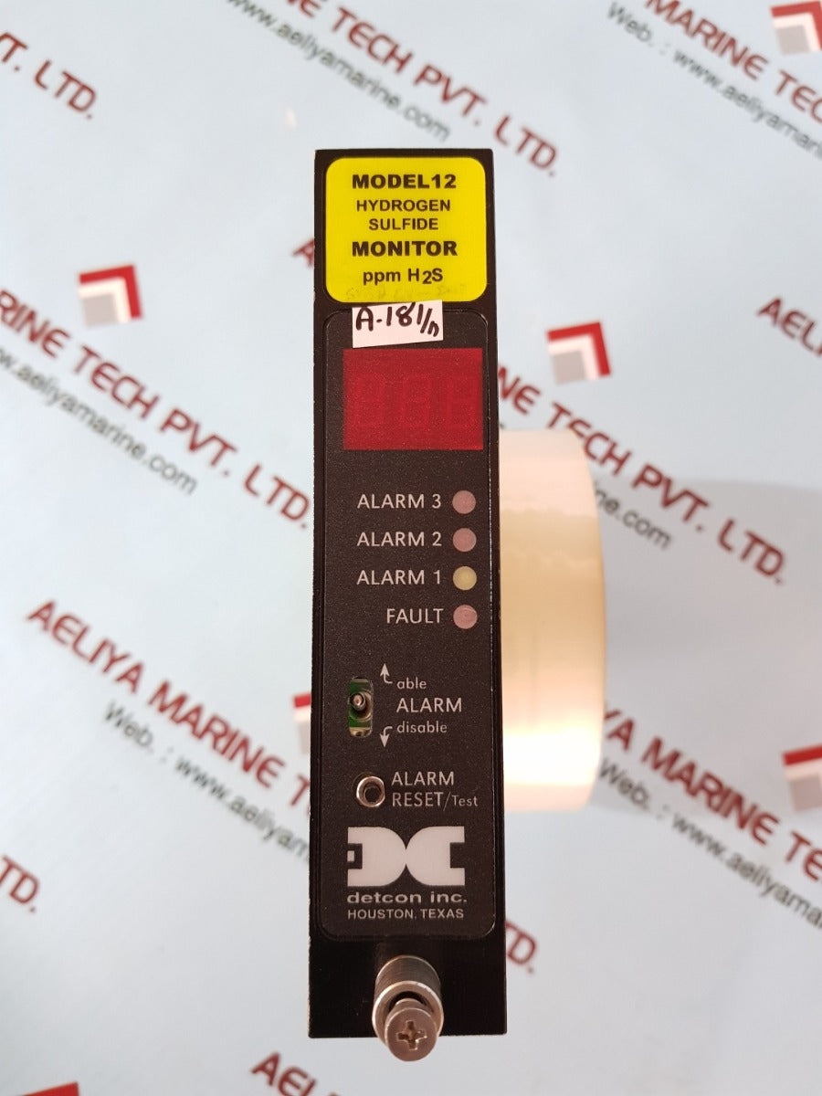 Detcon inc model 12 hydrogen sulfide monitor ppm h2s – Aeliya Marine Tech