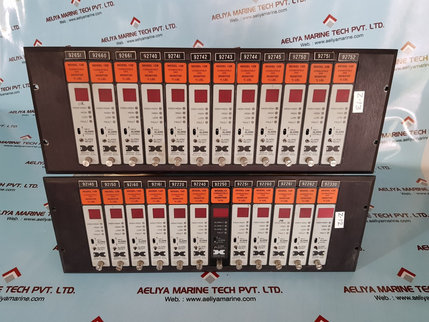 Detcon model 12/12b combustible gas monitor % lel rack – Aeliya Marine Tech