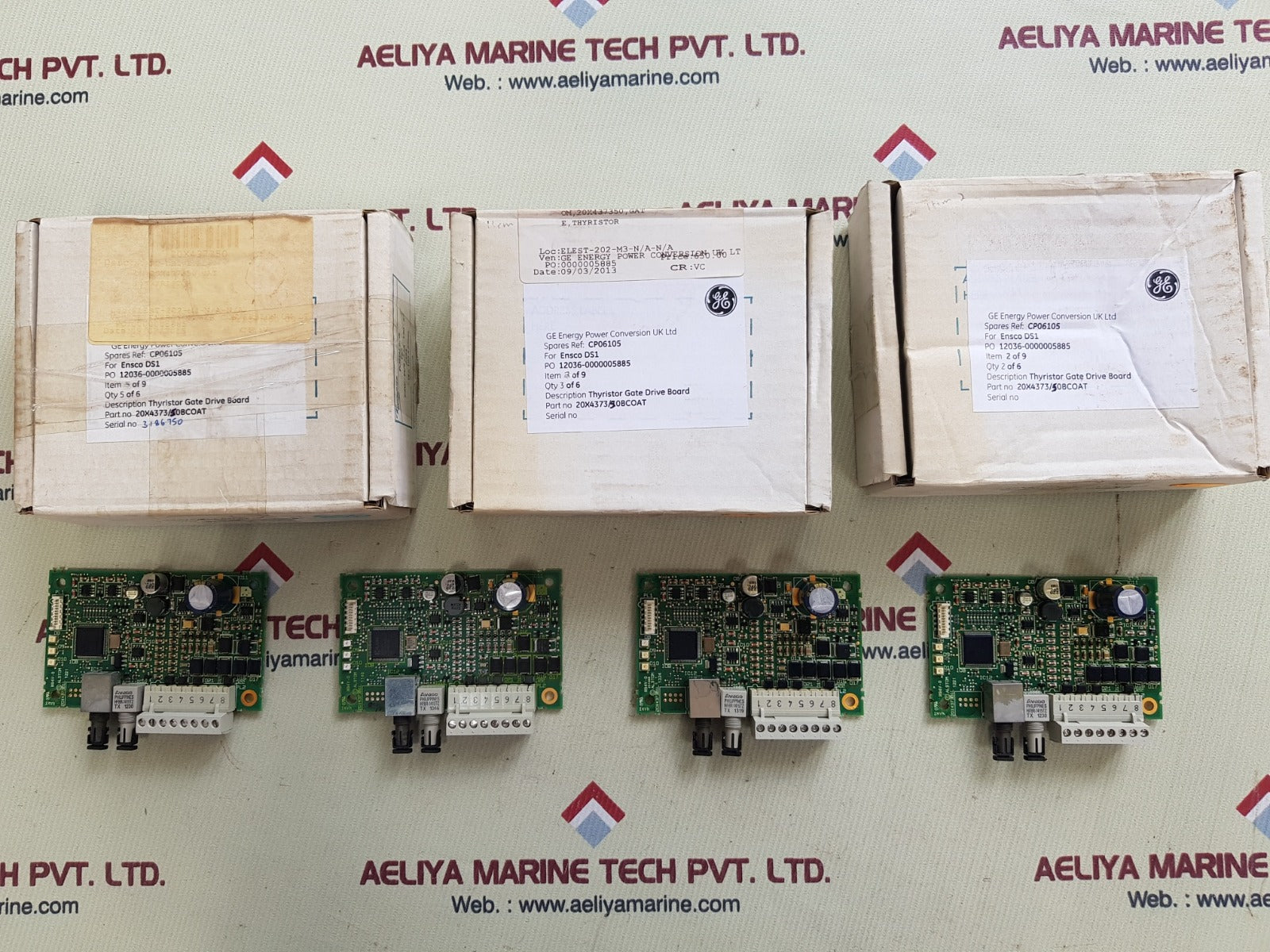 Alstom 20x4373/50bcoat thyristor gate drive board – Aeliya Marine Tech®