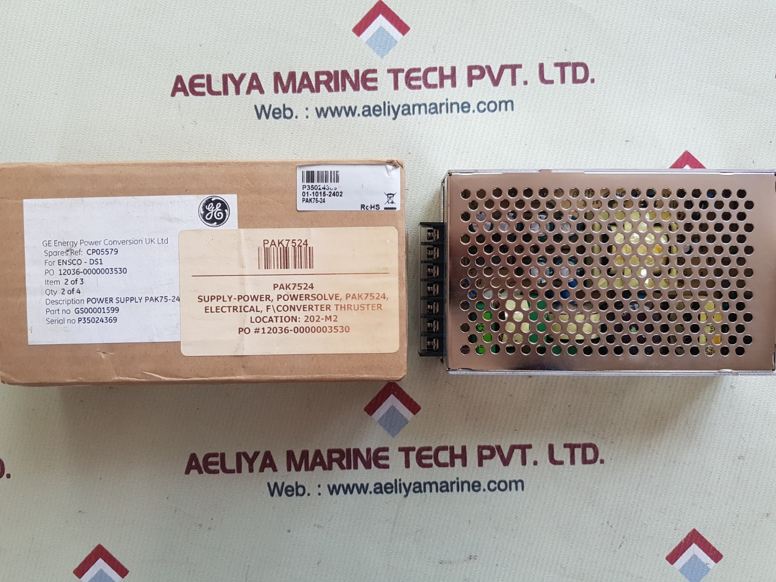 Power solve pak75-24 power supply – Aeliya Marine Tech®