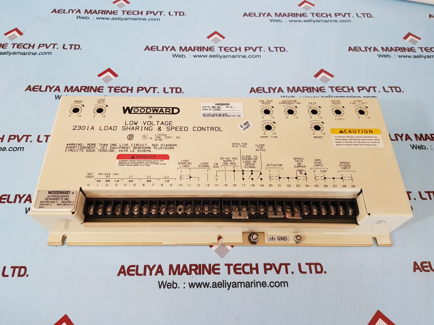 Woodward 9905-020 2301a low voltage load sharing & speed control rev.R ...