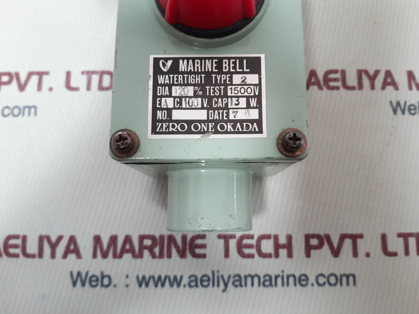 Zero One Okada Watertight Type 2 Marine Bell Cap 13 W – Aeliya Marine Tech