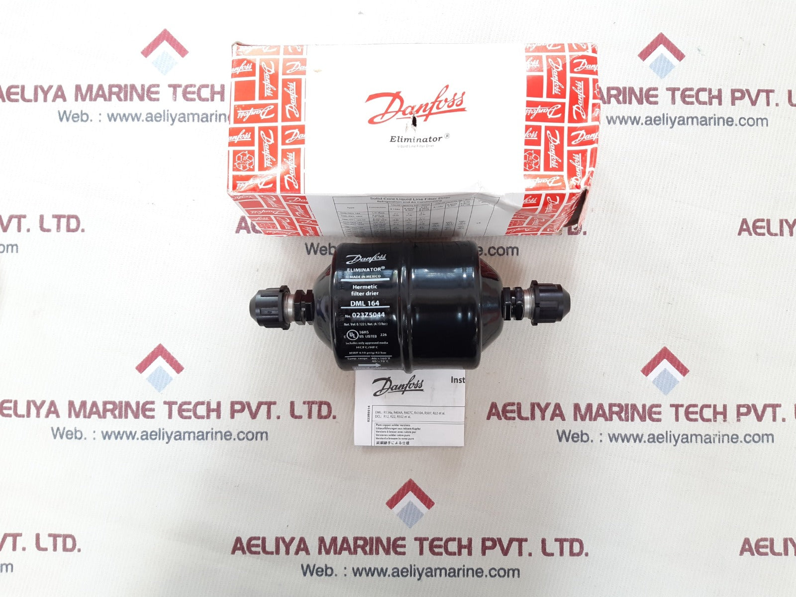 Danfoss dml 164 023z5044 liquid line filter drier – Aeliya Marine Tech