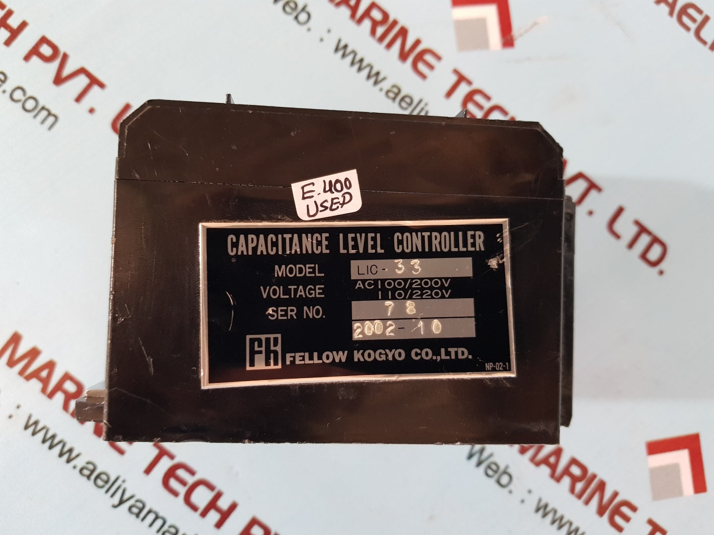 Fellow kogyo lic-33 capacitance level controller – Aeliya Marine Tech®