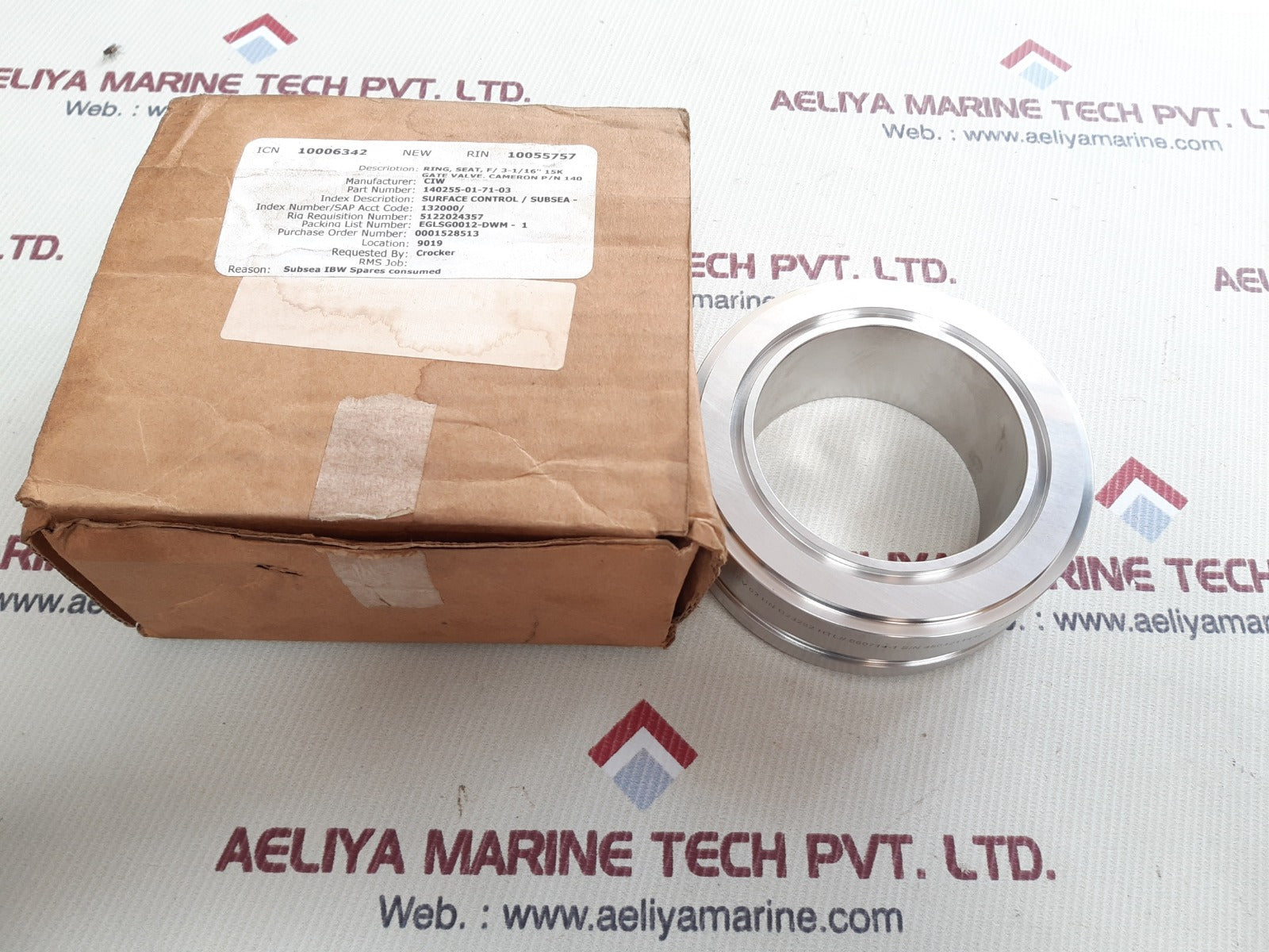 Ciw 140255-01-71-03 gate valve – Aeliya Marine Tech