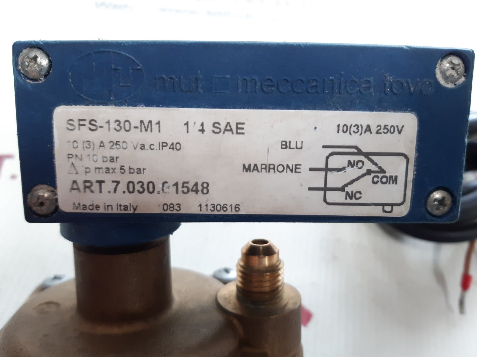 Mut sfs-130-m1 valve – Aeliya Marine Tech