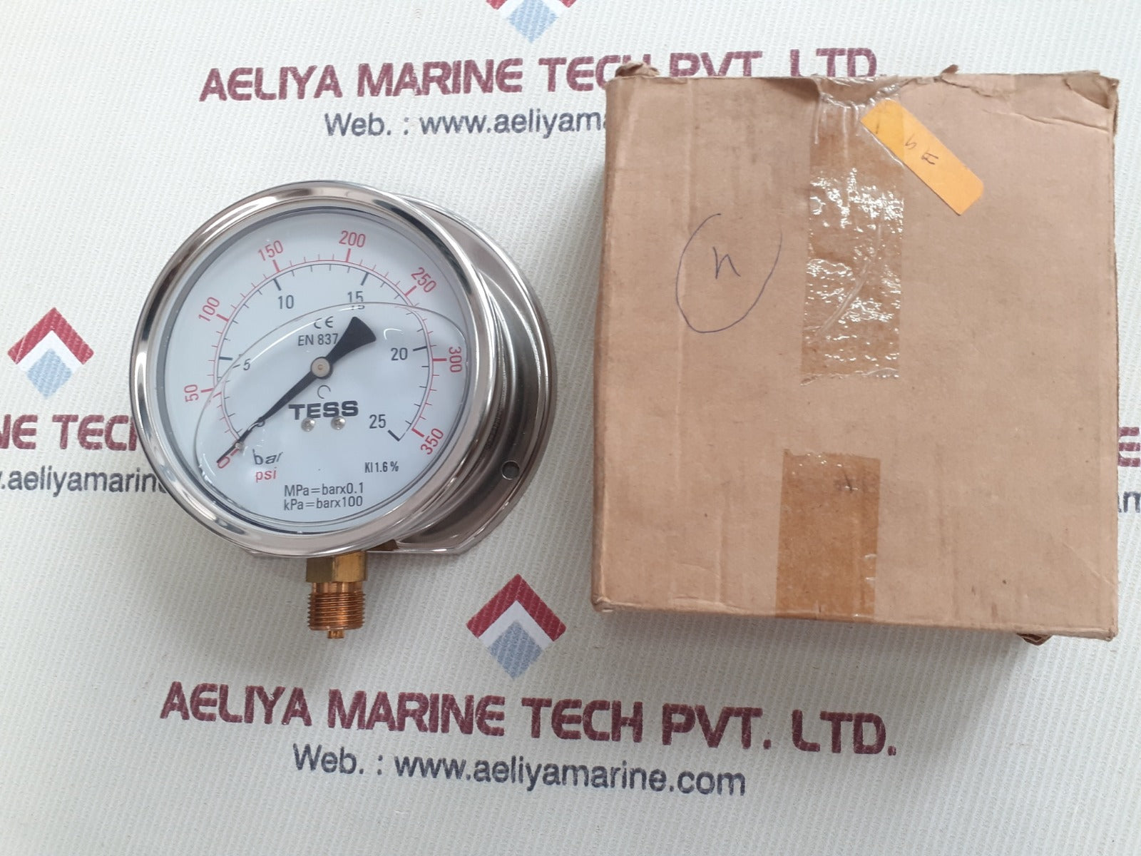 Tess en 837.1 pressure gauge – Aeliya Marine Tech