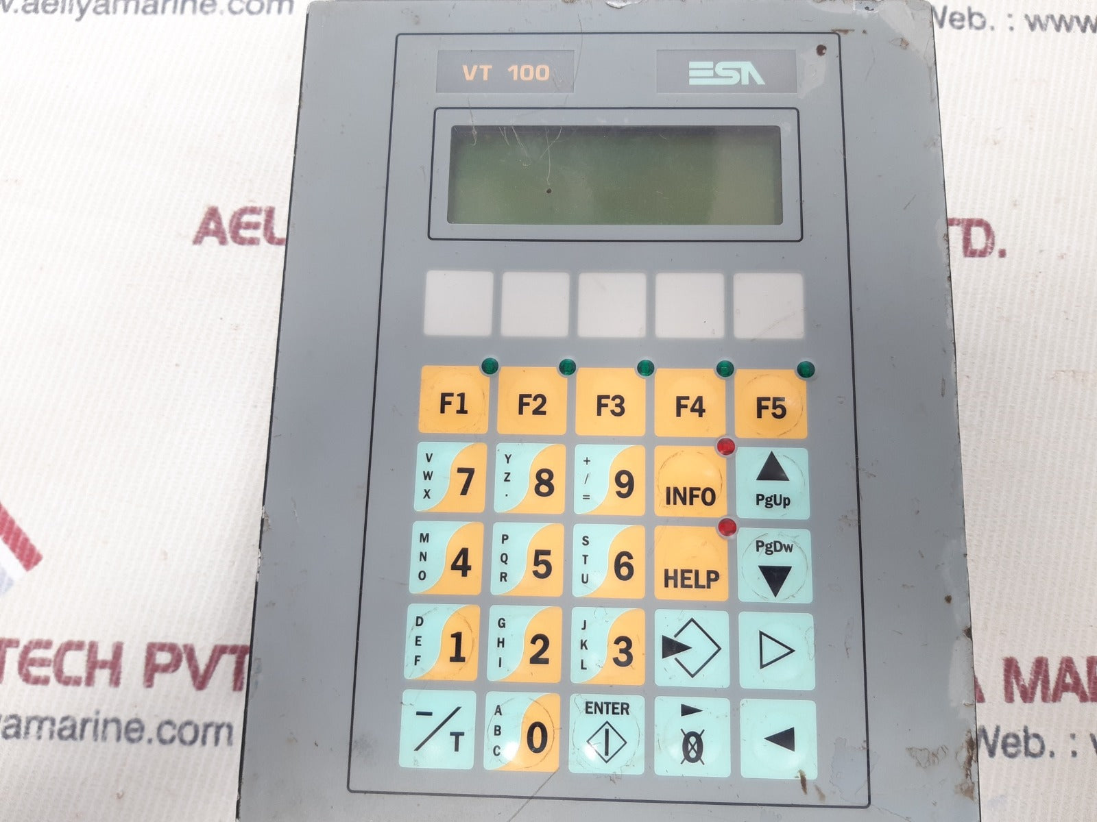 Esa vt 100 operator panel – Aeliya Marine Tech