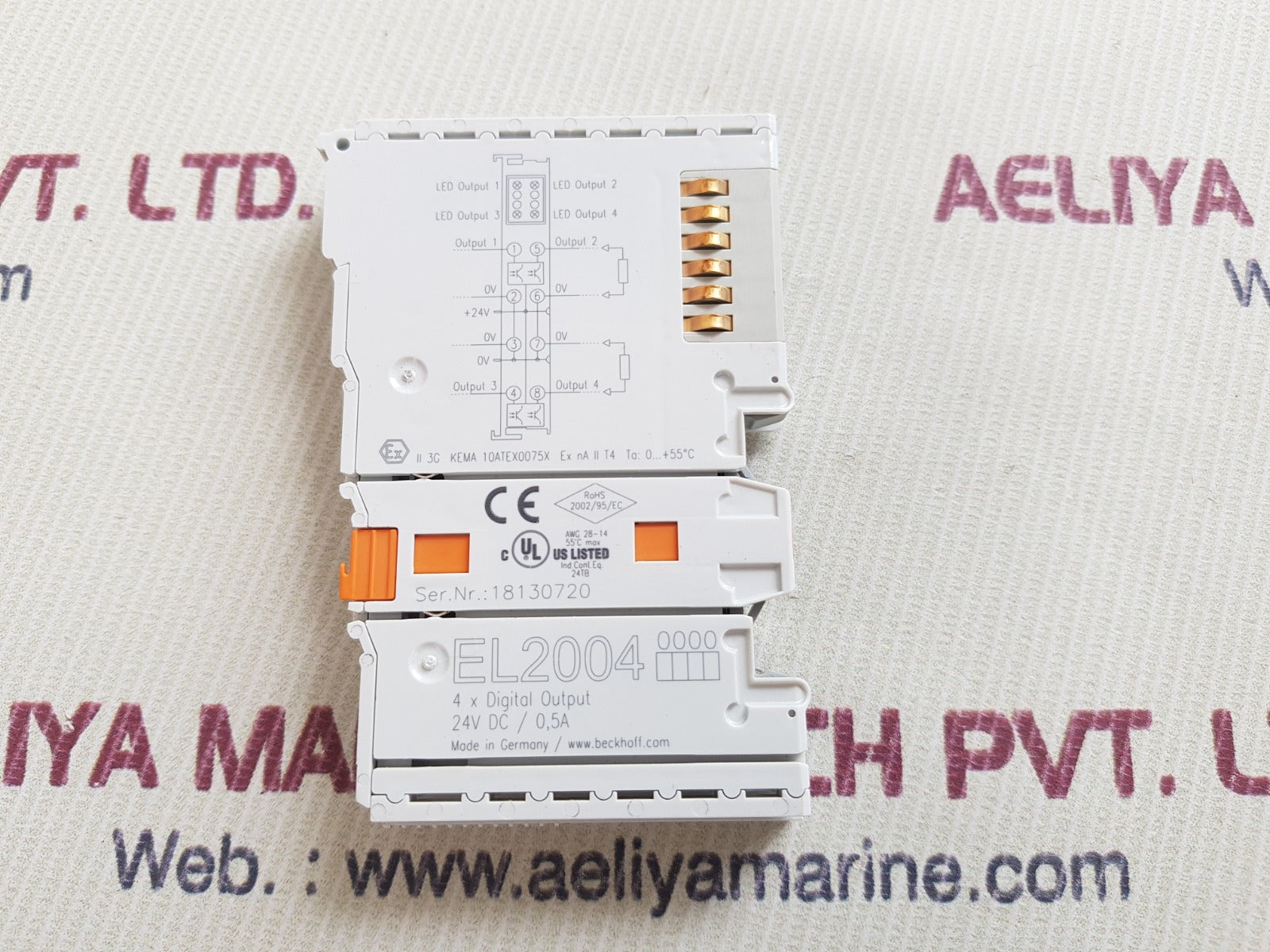 Beckhoff el2004 digital output module – Aeliya Marine Tech
