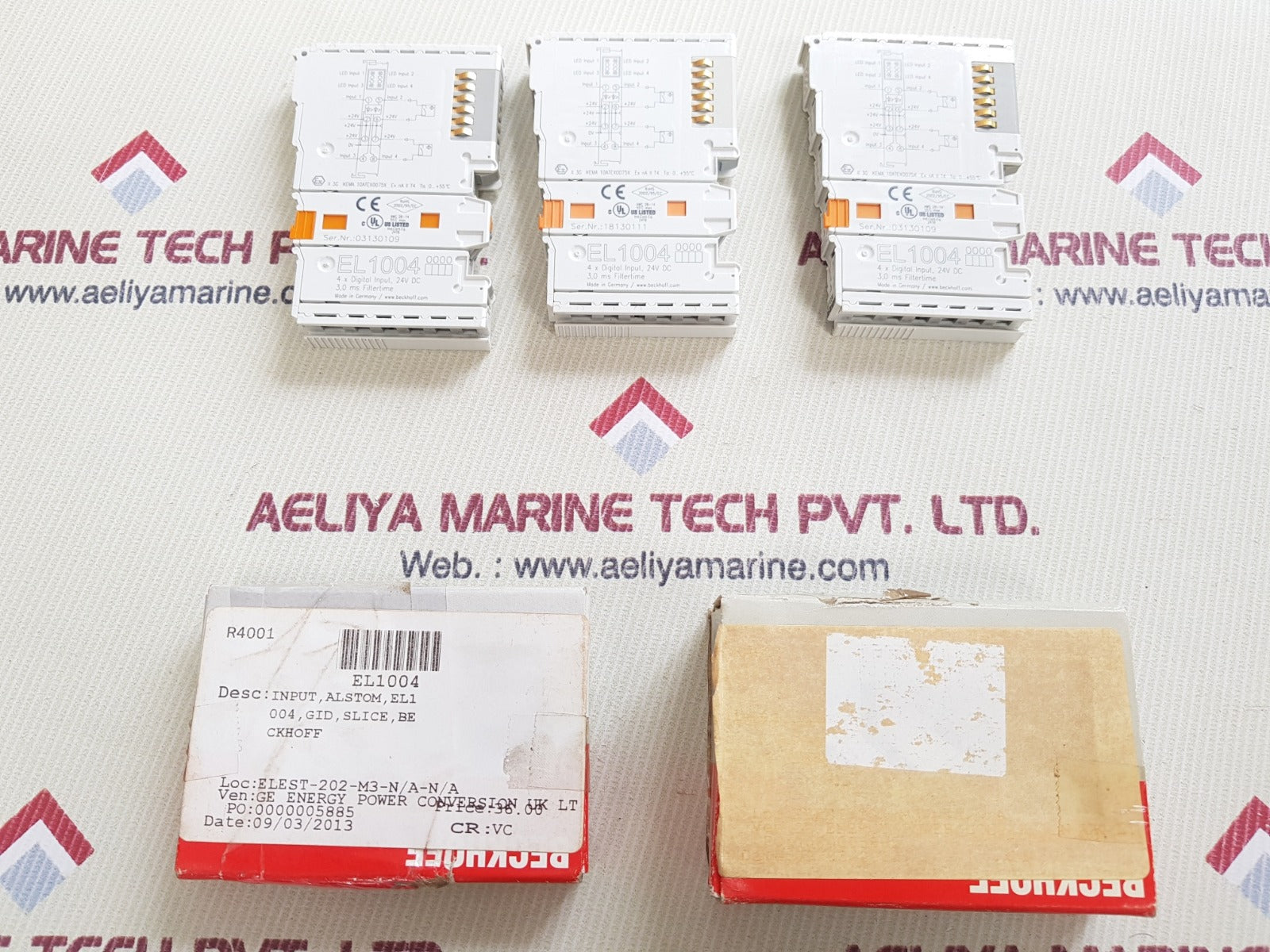 Beckhoff el1004 4channel digital input terminal 24v dc – Aeliya Marine Tech