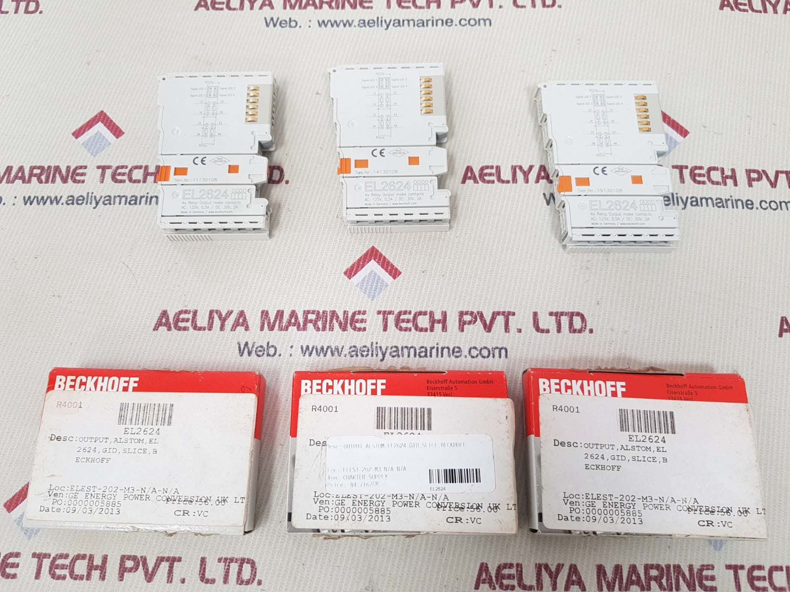 Beckhoff el2624 4x relay output module – Aeliya Marine Tech