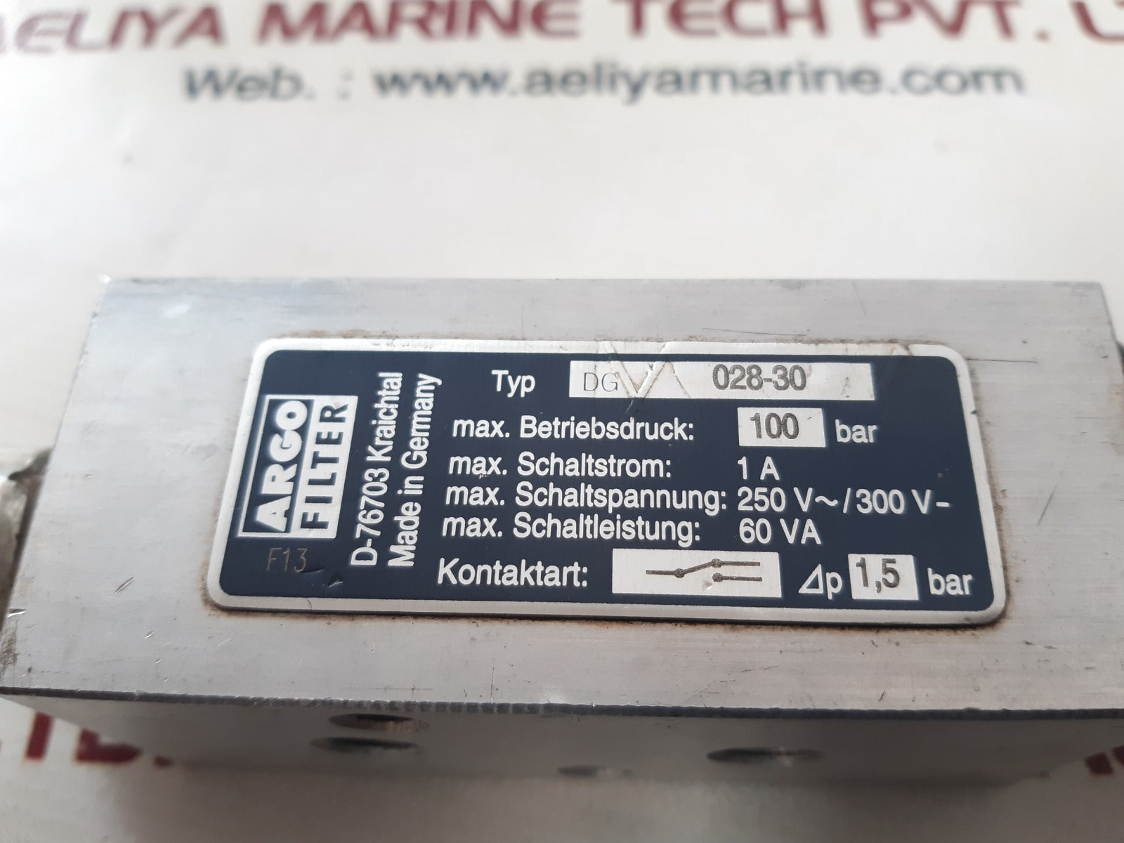 Argo dg 028-30 filter – Aeliya Marine Tech