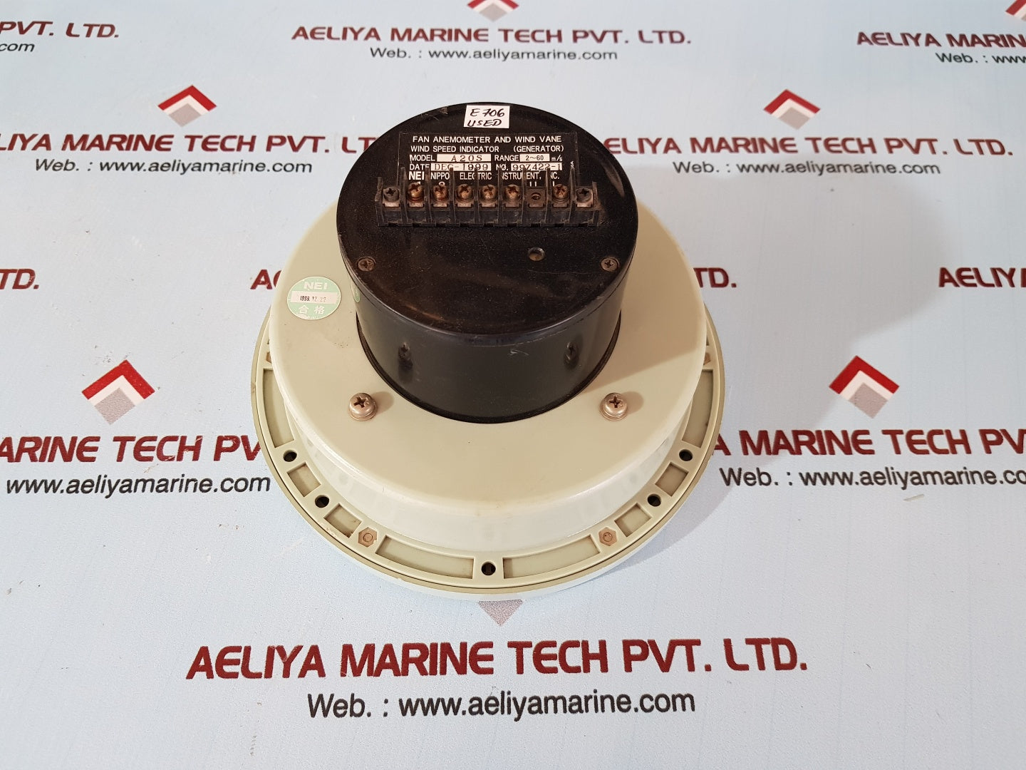 Nippon electric a20s wind speed indicator – Aeliya Marine Tech