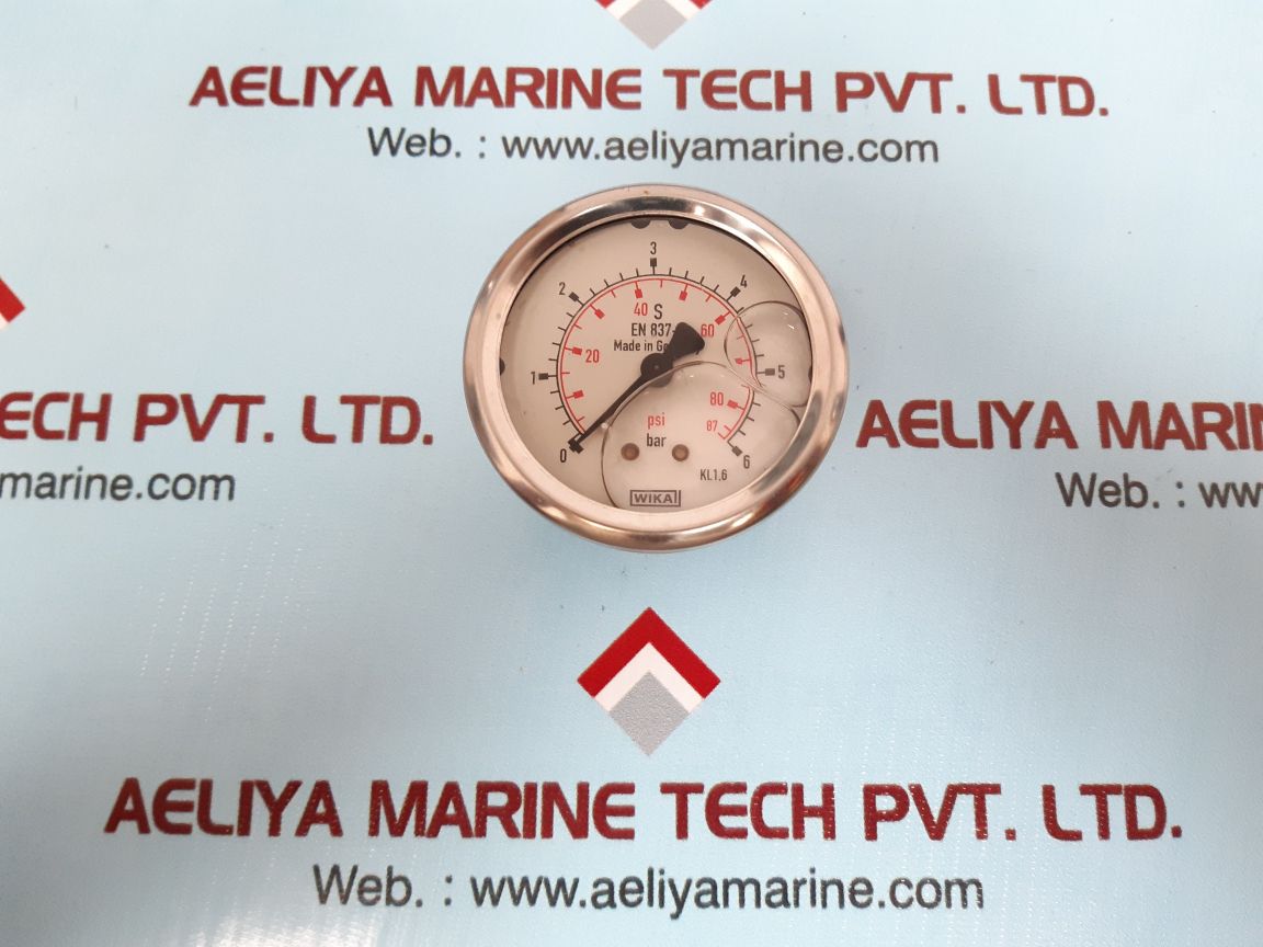 Wika en 837-1 oil filled gauge kl1.6 – Aeliya Marine Tech