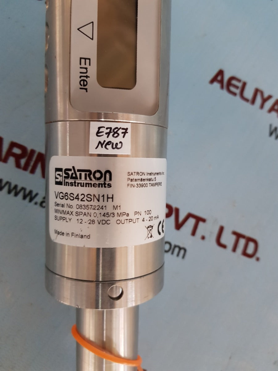 Satron vg6s42sn1h pressure transmitter – Aeliya Marine Tech