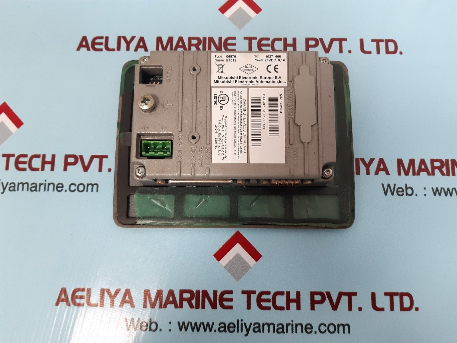 Mitsubishi 06870 operator interface control panel e1012 – Aeliya Marine ...