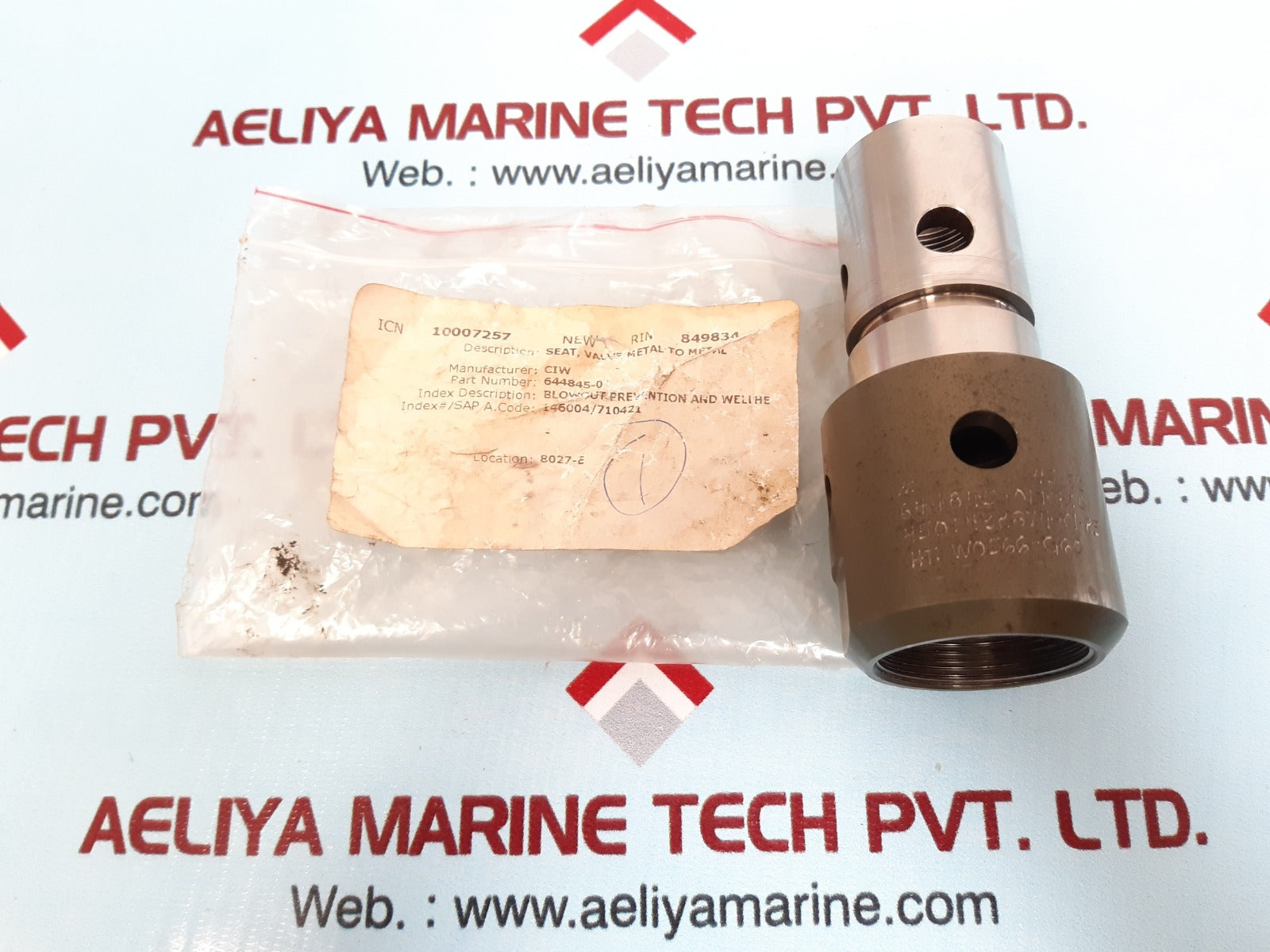 Ciw 644845-01 seat valve – Aeliya Marine Tech