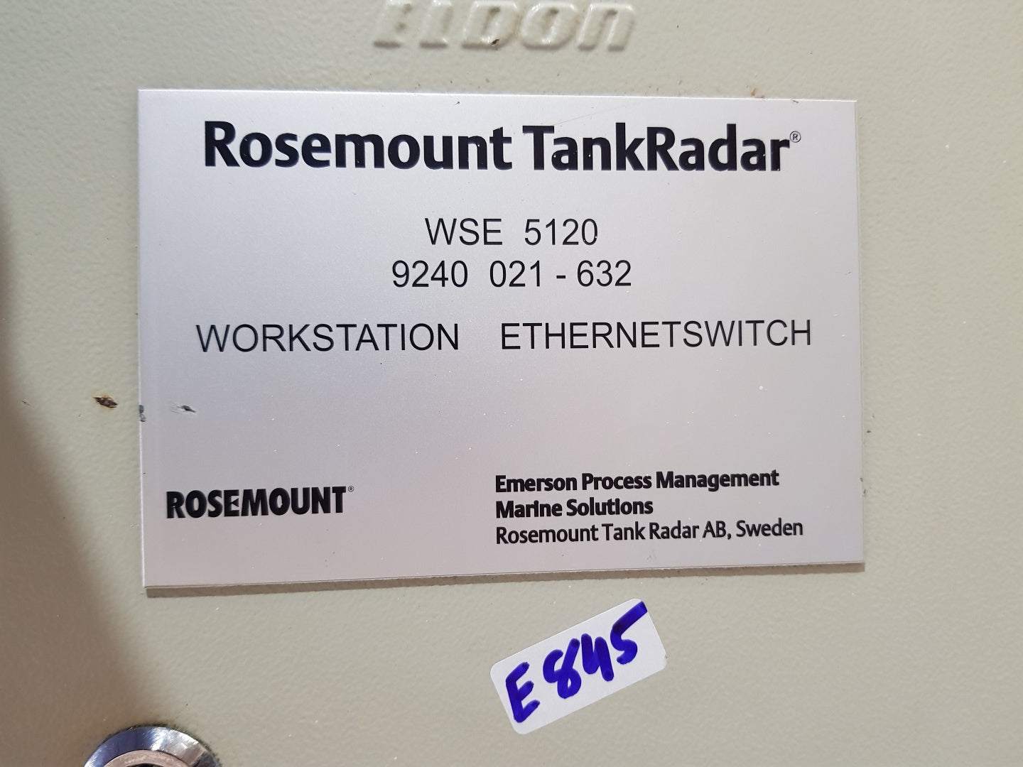 Rosemount tankradar wse 5120 workstation ethernet switch 9240 021-632 ...