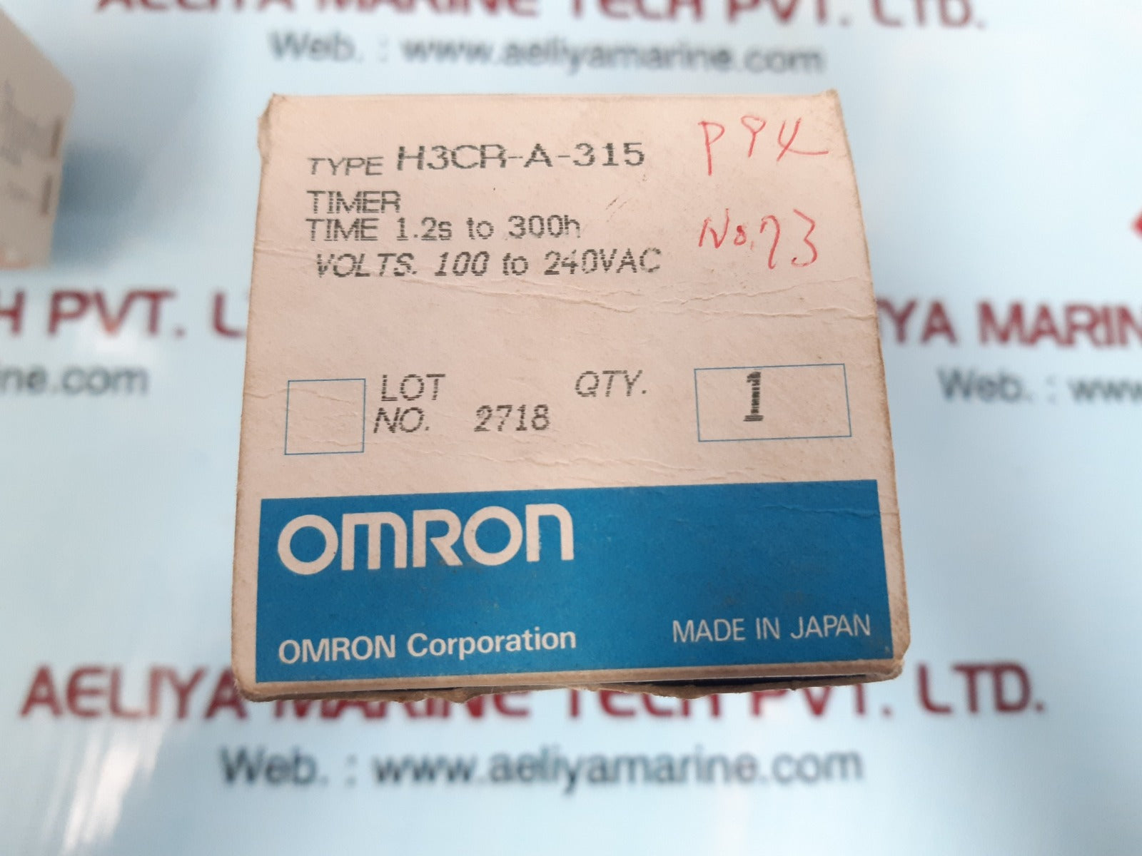 Omron H3Cr-a-315 Timer 100 To 240Vac 50/60Hz – Aeliya Marine Tech®