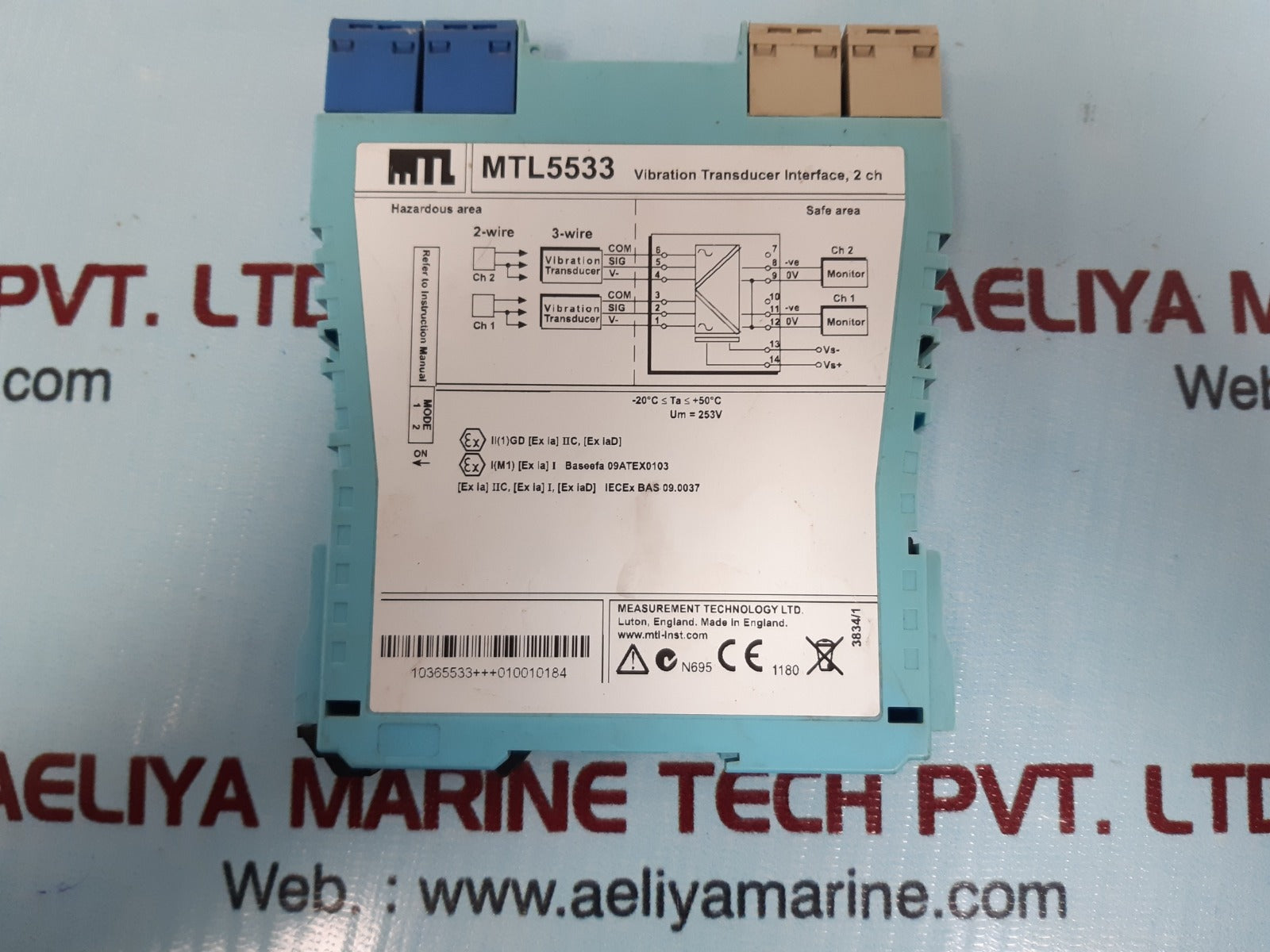 Measurement Mtl5533 Pwr Safety Barrier Vibration Transducer Interface ...