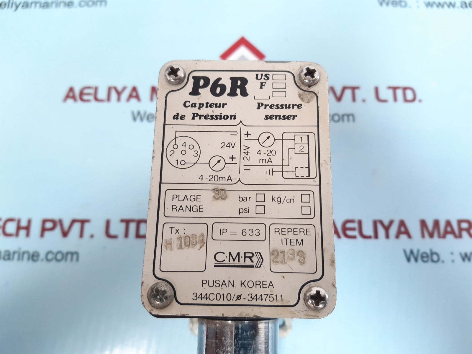 Cmr P6R Pressure Sensor 24 V 4..20 Ma – Aeliya Marine Tech