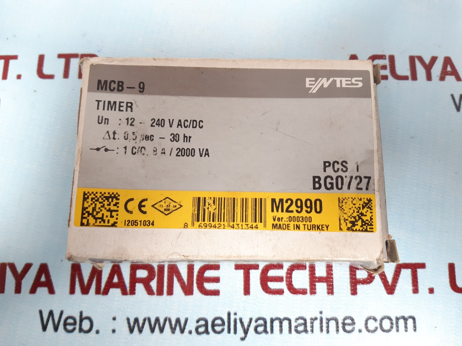 Entes mcb-9 time relay – Aeliya Marine Tech®