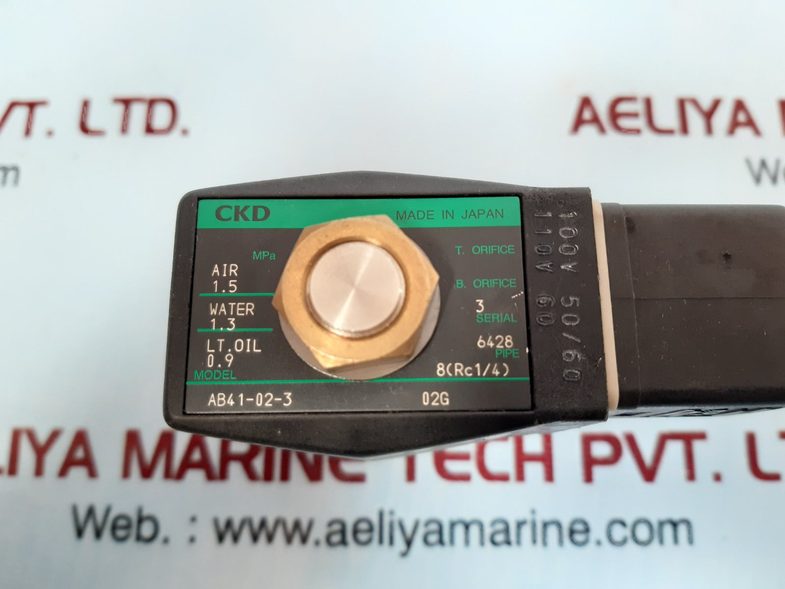 Ckd Ab41-02-3 Solenoid Valve 100V 50/60 30A – Aeliya Marine Tech