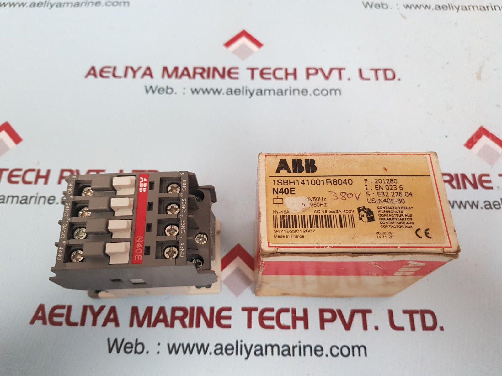 Abb N40E Contactor Relay 16A 380-400V 50Hz 400-415V 60Hz – Aeliya ...
