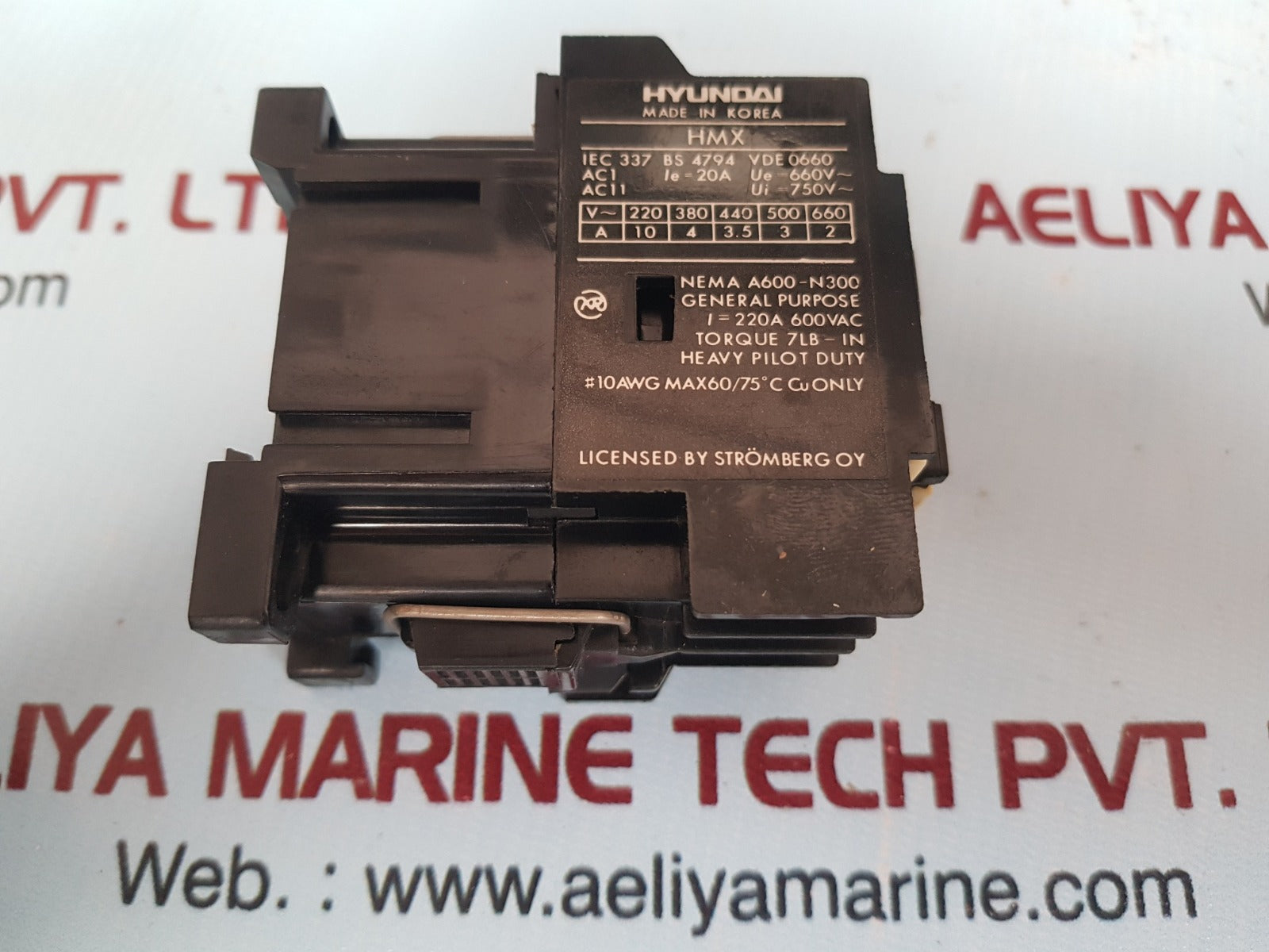 Hyundai Hmx 22 Ac Control Relay 200V 50Hz – Aeliya Marine Tech