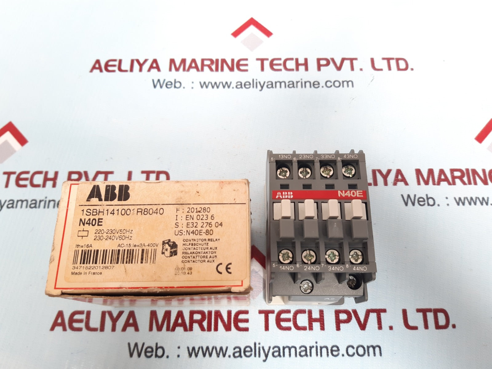 Abb n40e 1sbh141001r8040 contactor relay 220-230v50hz/230-240v60hz ...