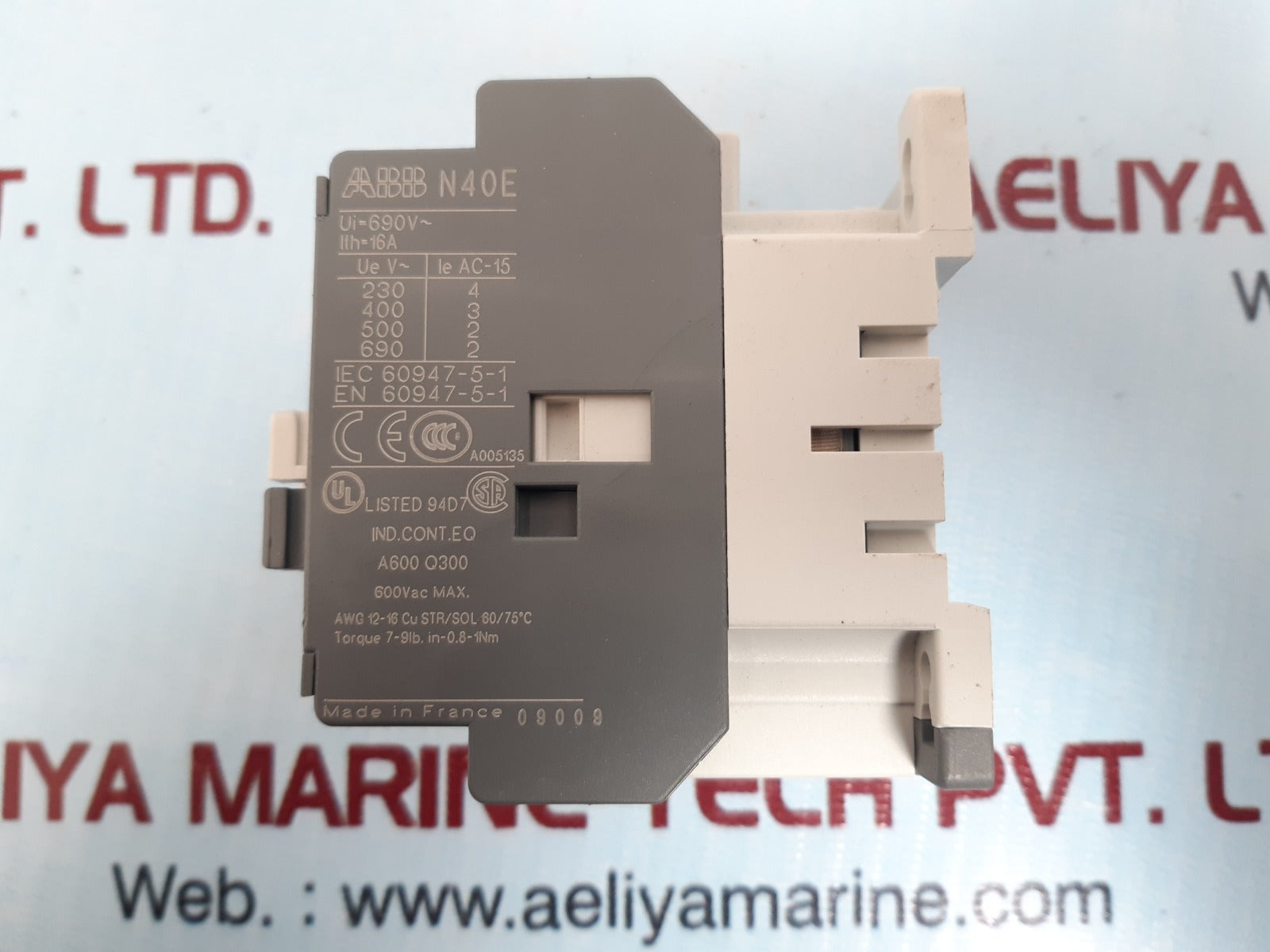 Abb n40e 1sbh141001r8040 contactor relay 220-230v50hz/230-240v60hz ...
