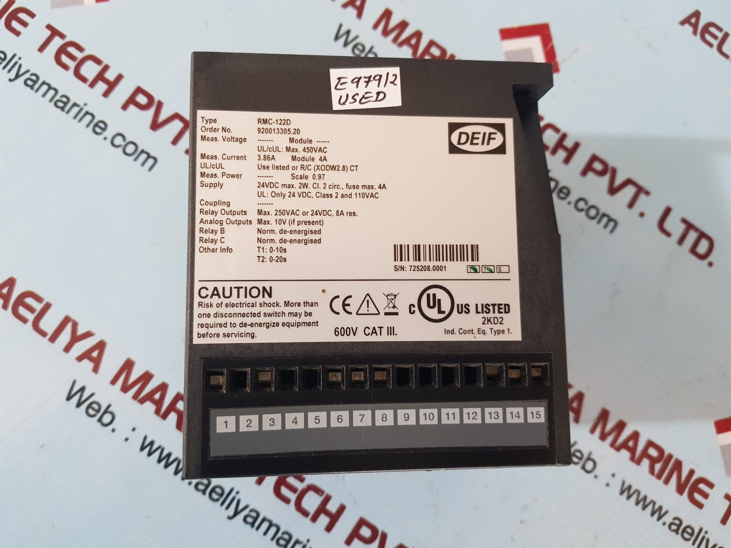 Deif rmc-122d short circuit relay 4a – Aeliya Marine Tech®