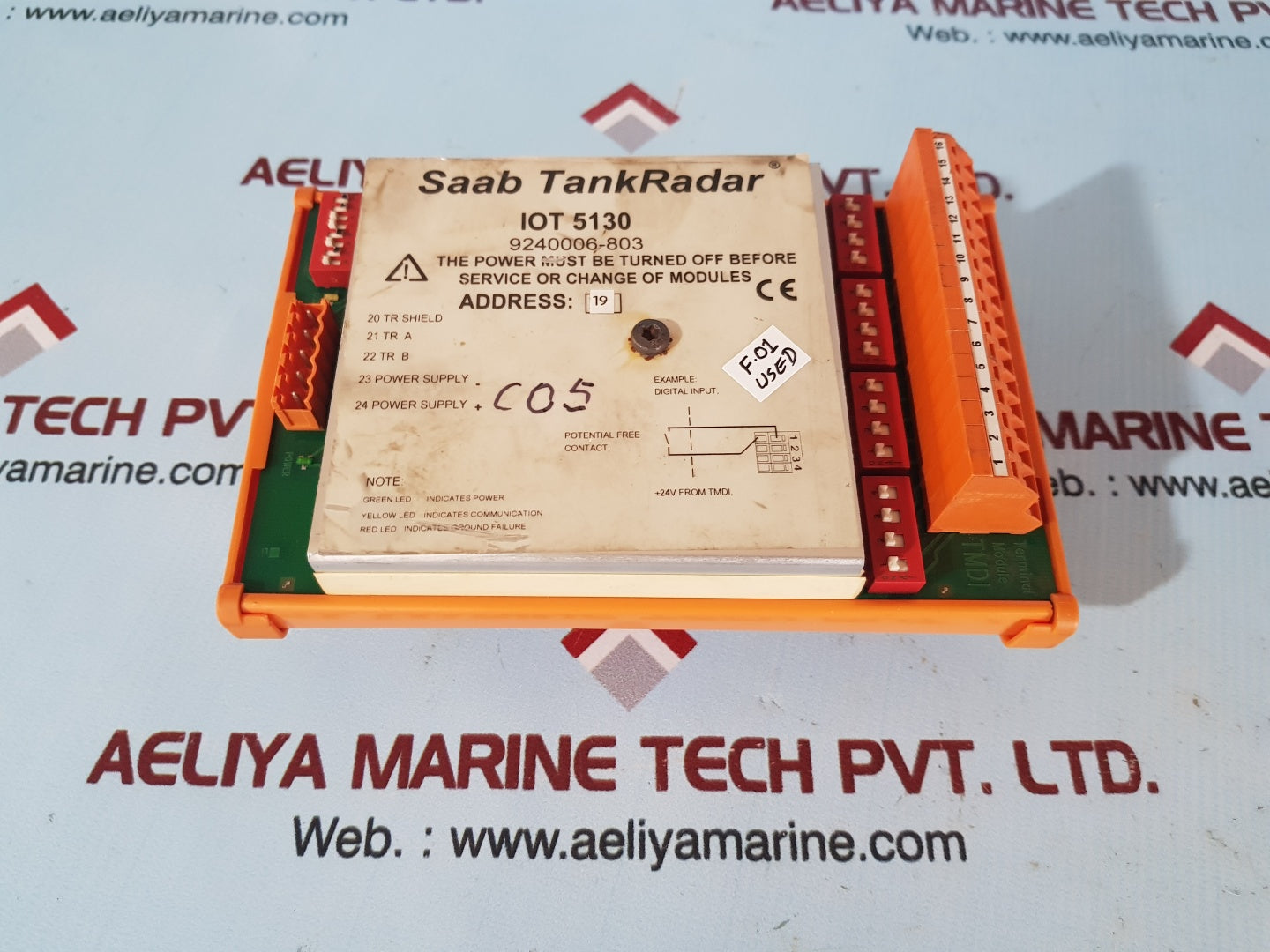 Saab tankradar iot 5130 terminal module 9240006-803 – Aeliya Marine Tech