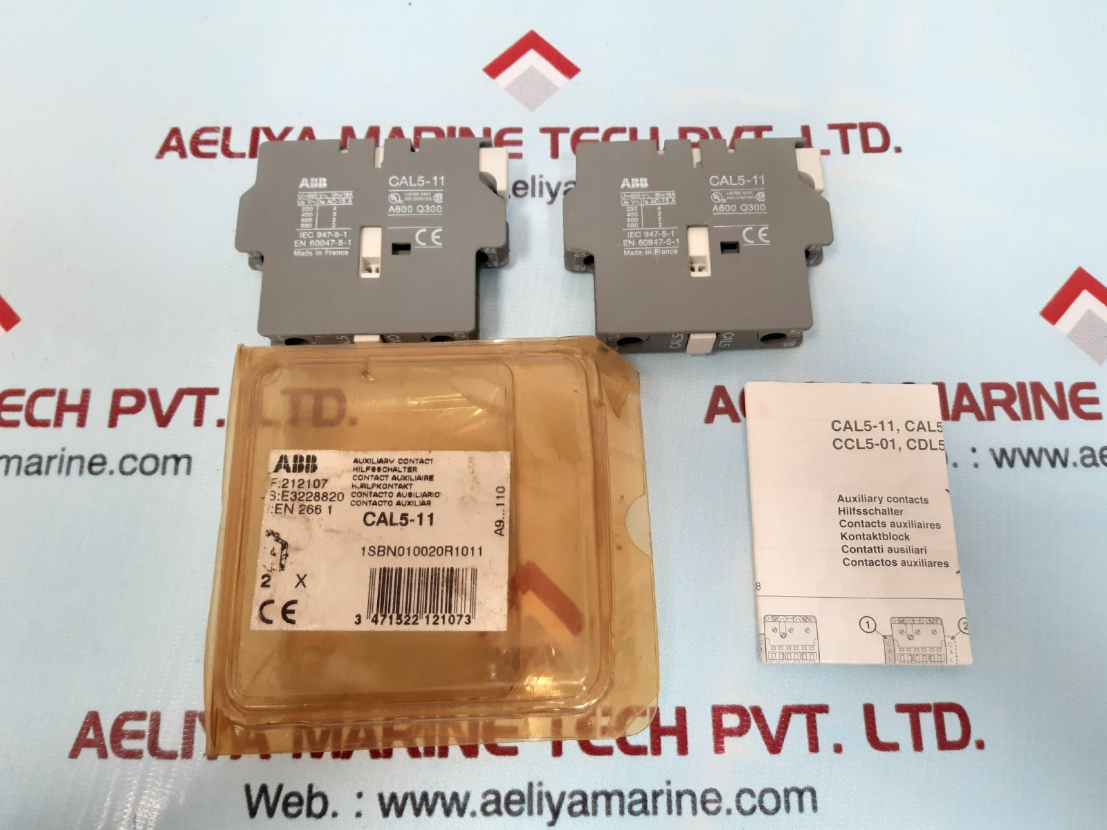 ABB CAL5-11 Auxiliary Contacts Block – Aeliya Marine Tech®