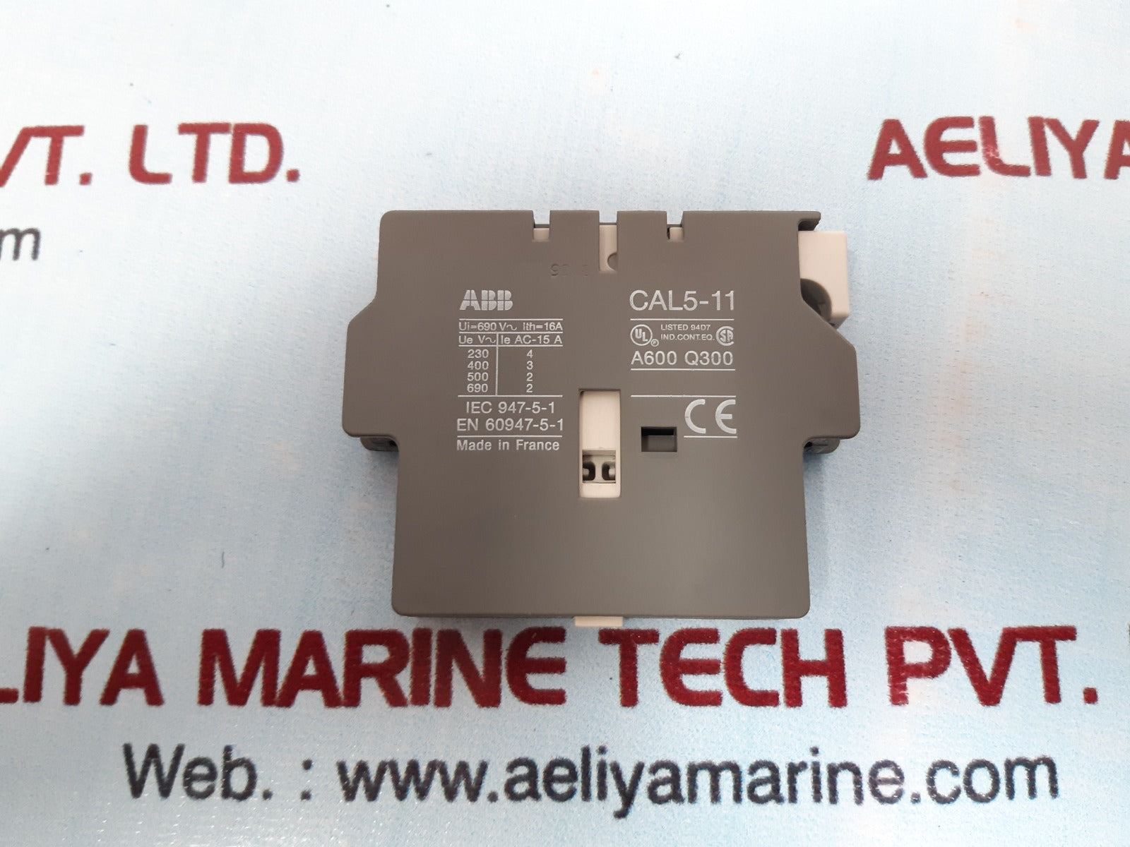 ABB CAL5-11 Auxiliary Contacts Block – Aeliya Marine Tech®