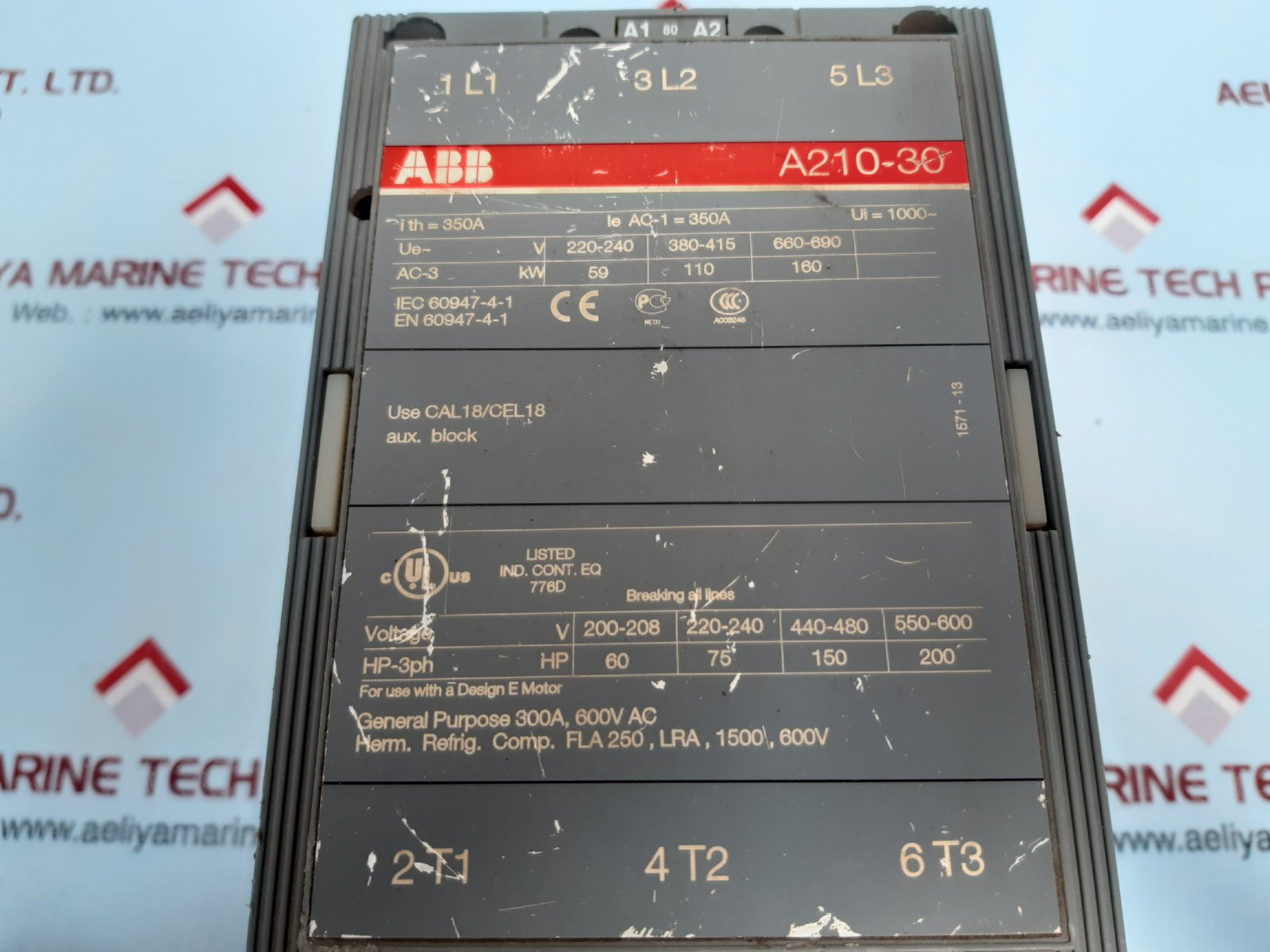 ABB A210-30 General Purpose Magnetic Contactor 220-230V 50Hz/230-240V ...