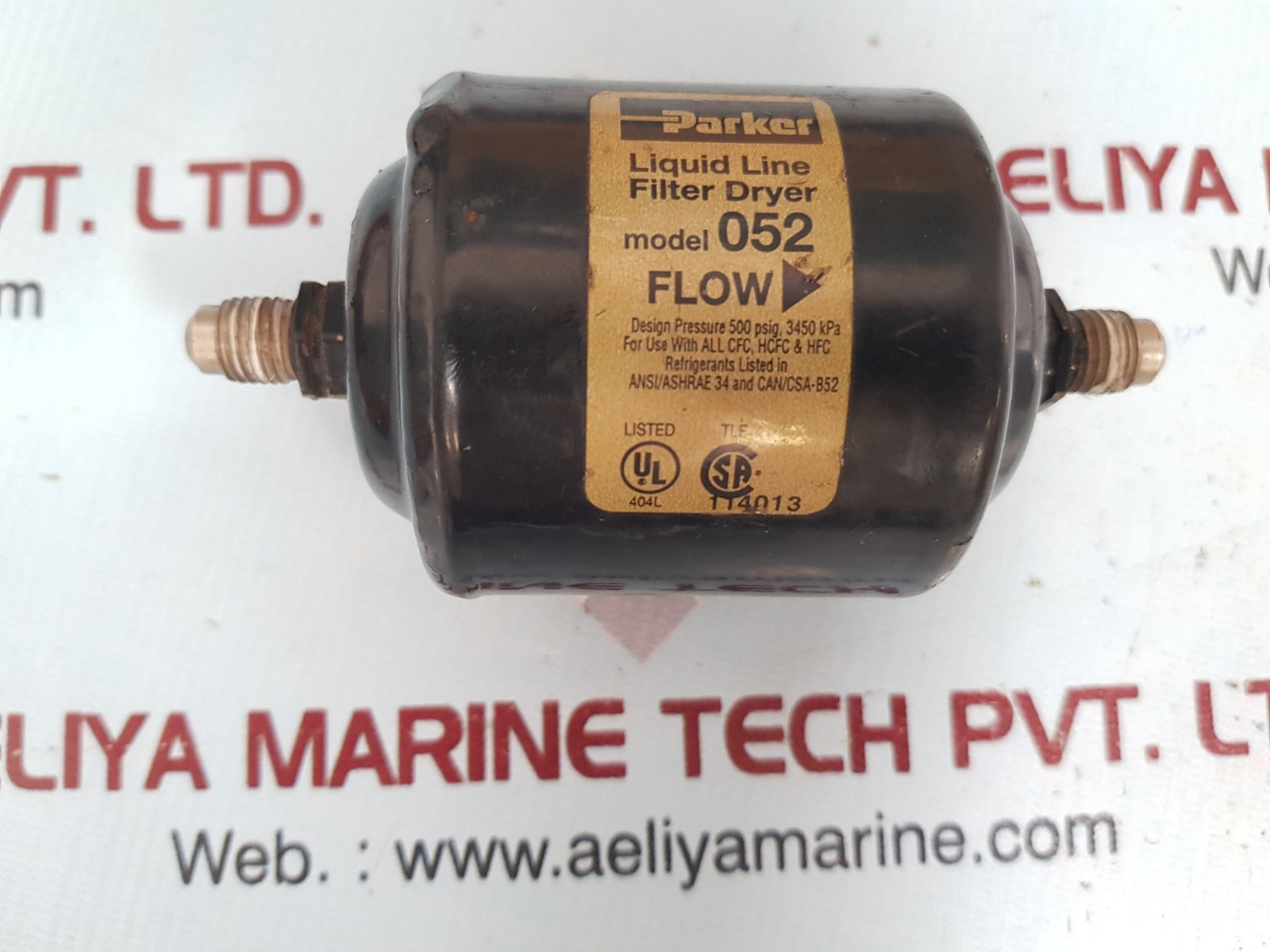 Parker 052 liquid line filter dryer – Aeliya Marine Tech